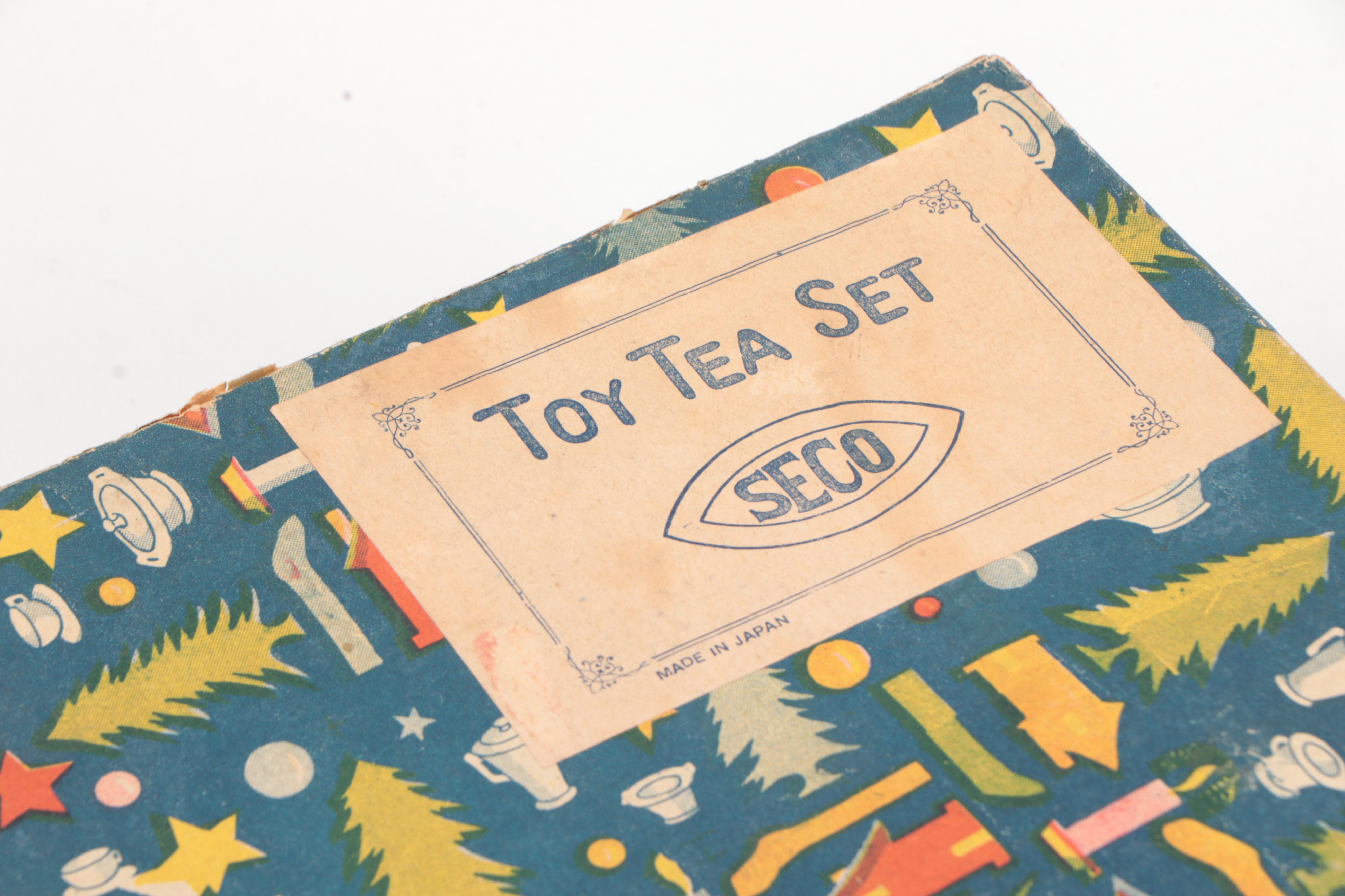 Japanese Porcelain Lustreware Toy Tea Sets in Boxes, Mid-20th Century ...