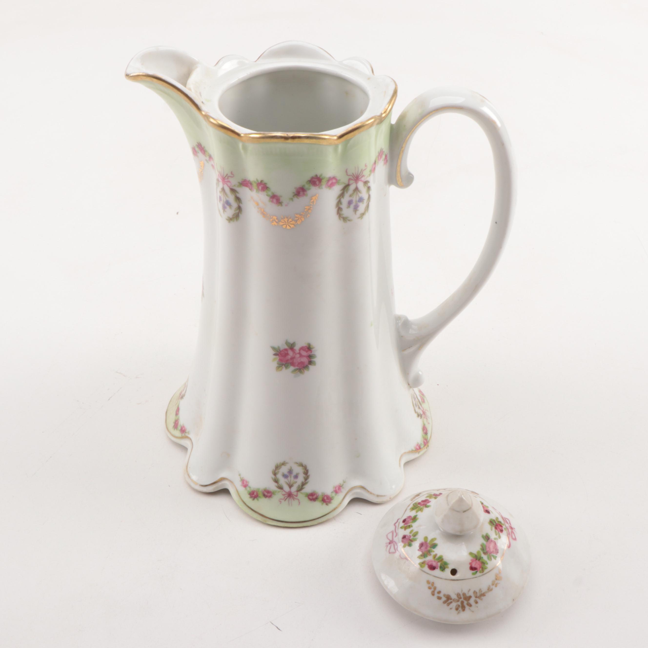 Furstenberg and Other Hand-Painted Porcelain Coffee/Tea Pots and ...