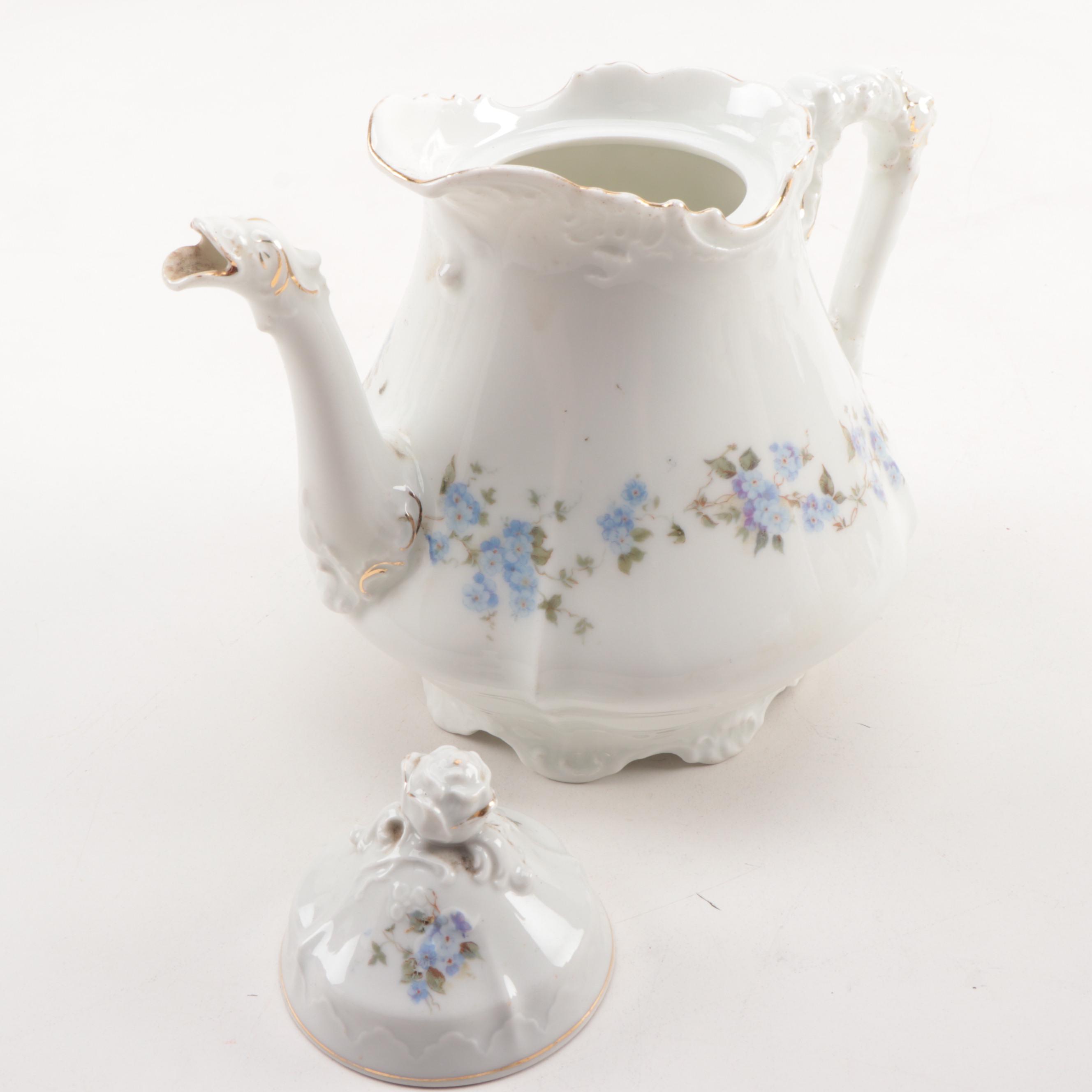 Furstenberg and Other Hand-Painted Porcelain Coffee/Tea Pots and ...