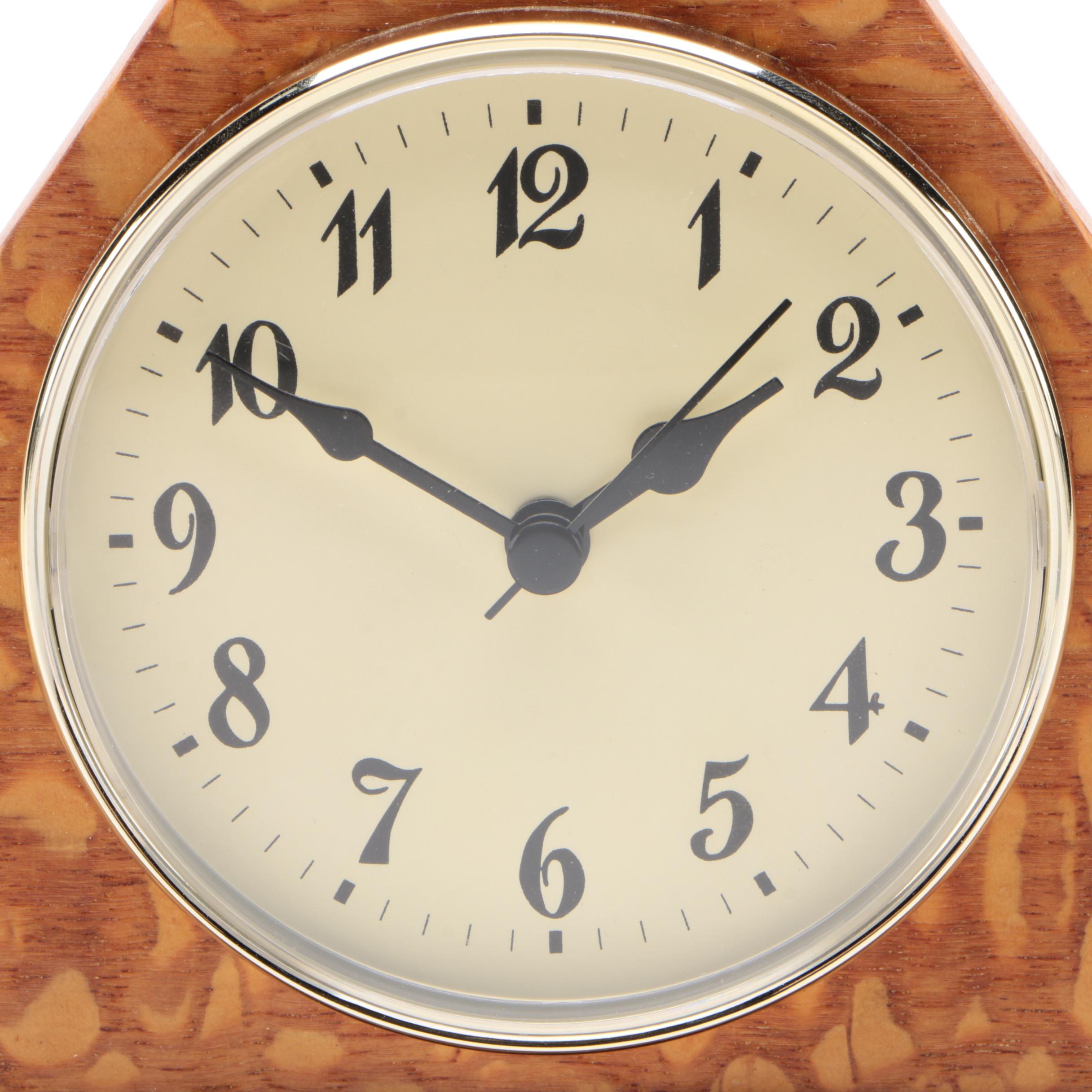 Kasnak Prairie Style Geometric Mantle Clock | EBTH