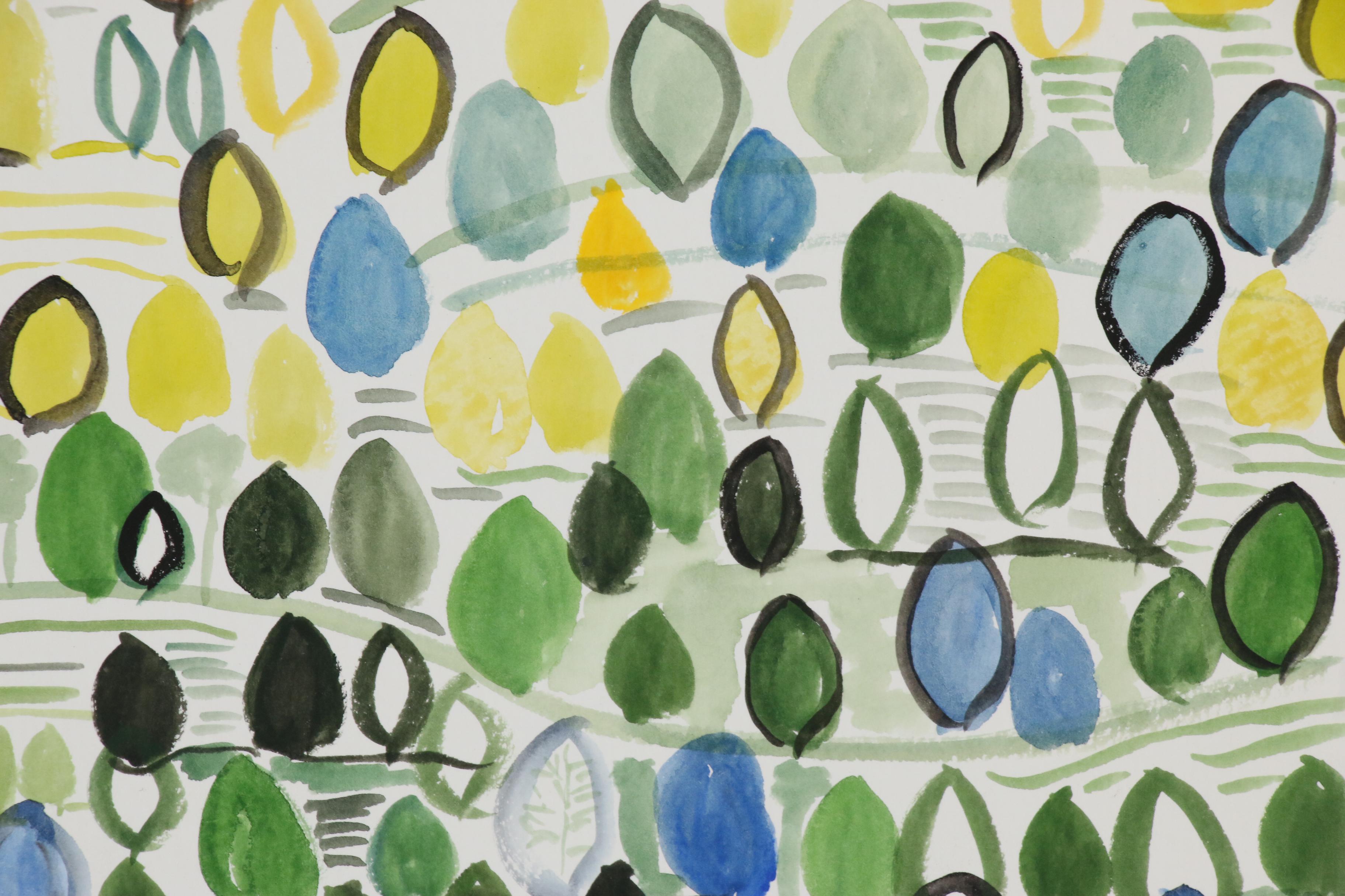 Kait Roberts Embellished Watercolor Painting "An Autumn Afternoon ...