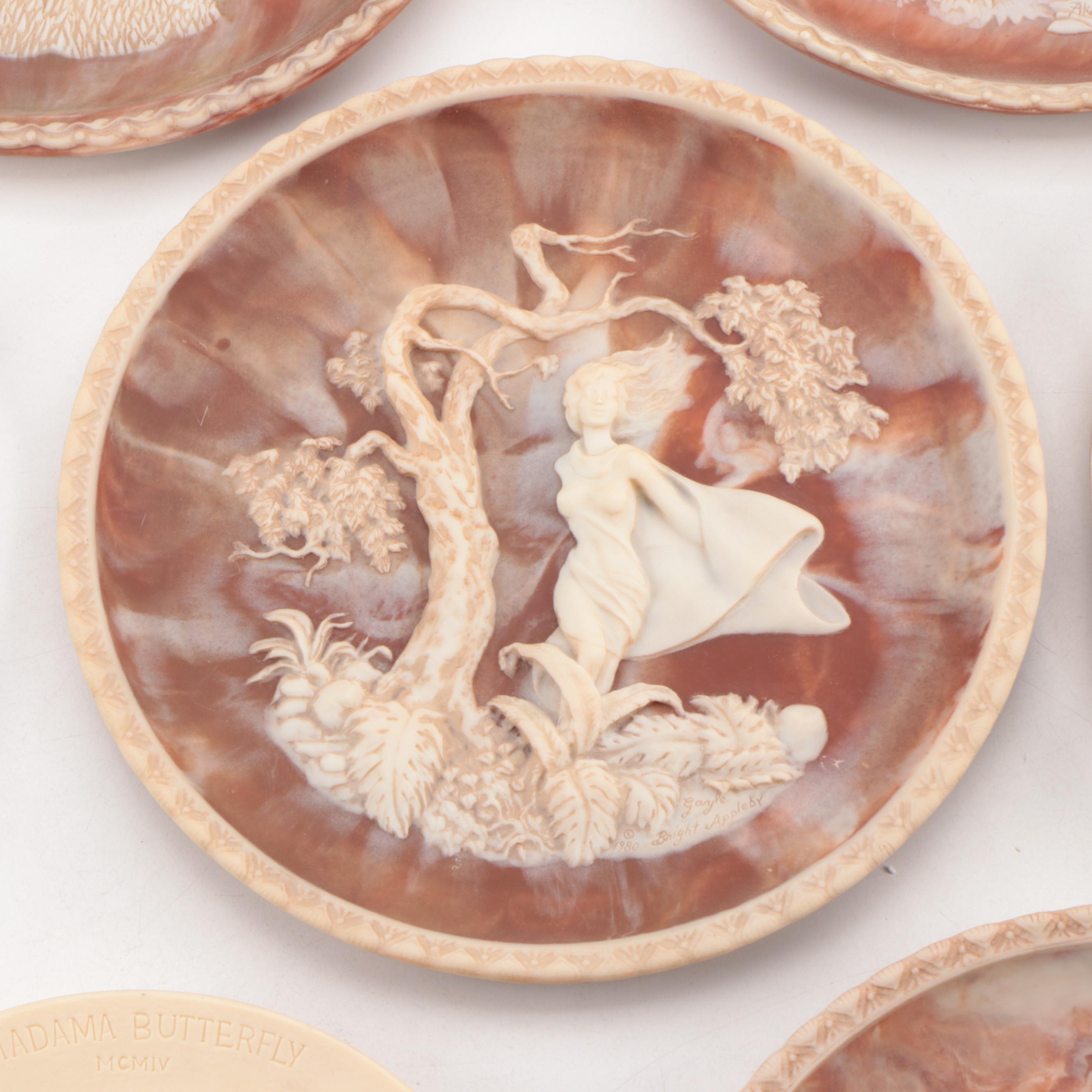 Incolay Studios Stone Sculptured Romantic Poets Collection Plates and ...