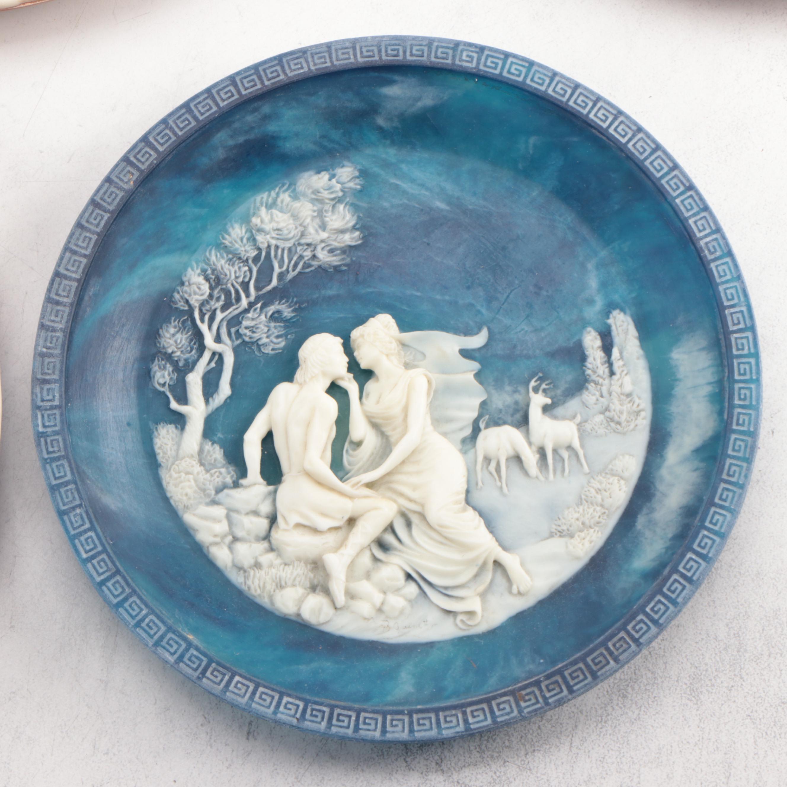 Incolay Studios Stone Sculptured Romantic Poets Collection Plates and ...