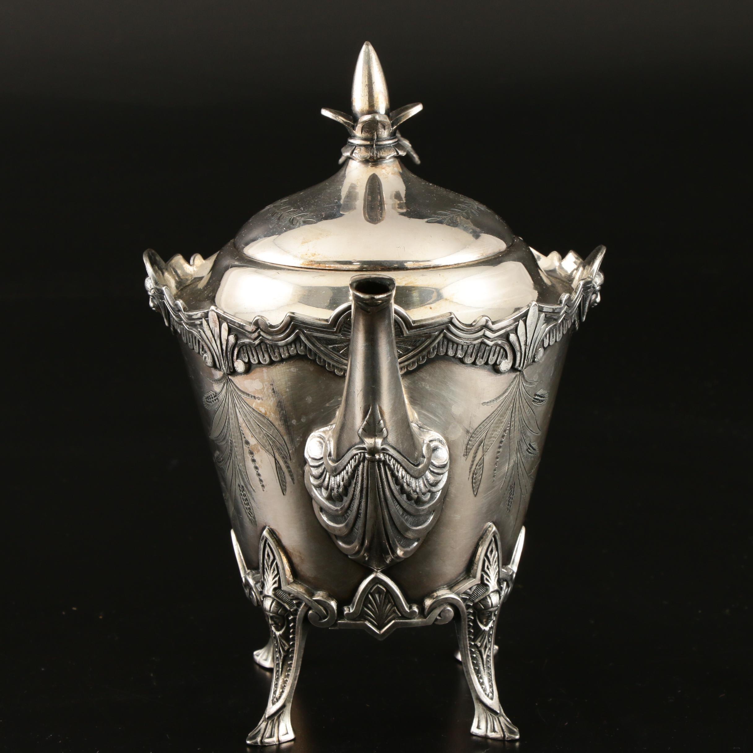 Meridan Silver Co Victorian Silver Plate Teapot, 19th Century | EBTH