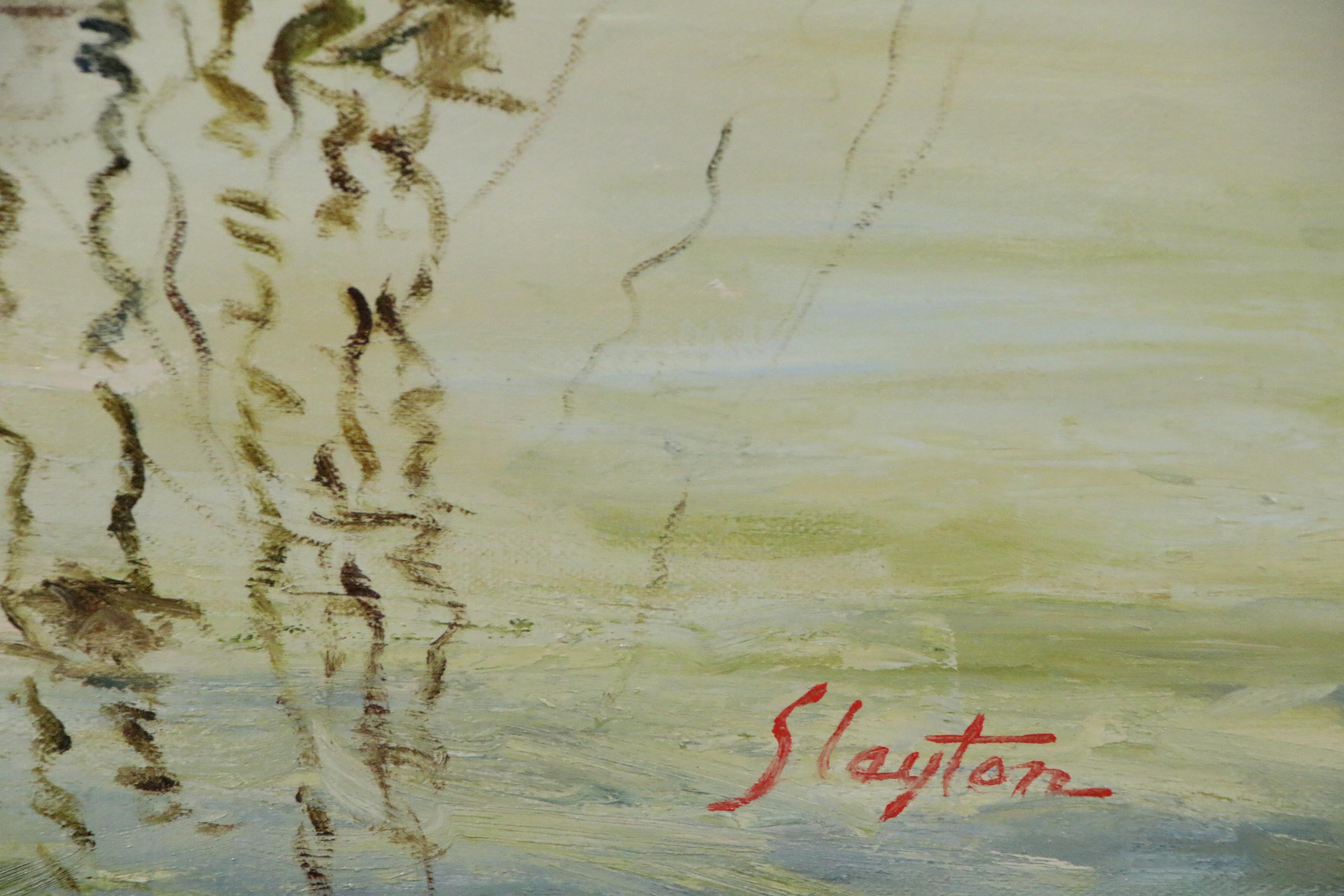 Eric Slayton Oil Painting of Harbor Scene "Incredible Calm" | EBTH