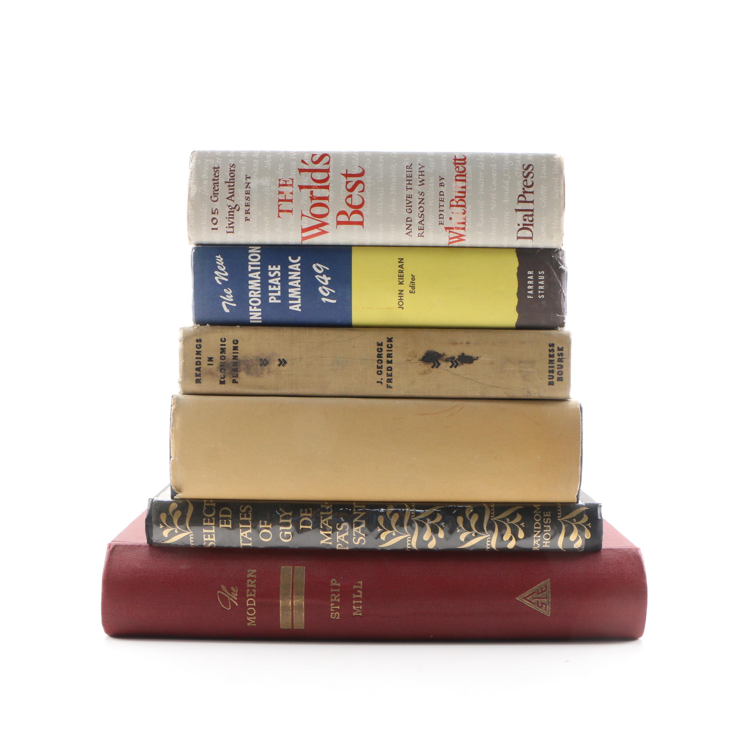 Fiction and Nonfiction Books Including "The World's Best" Literature ...