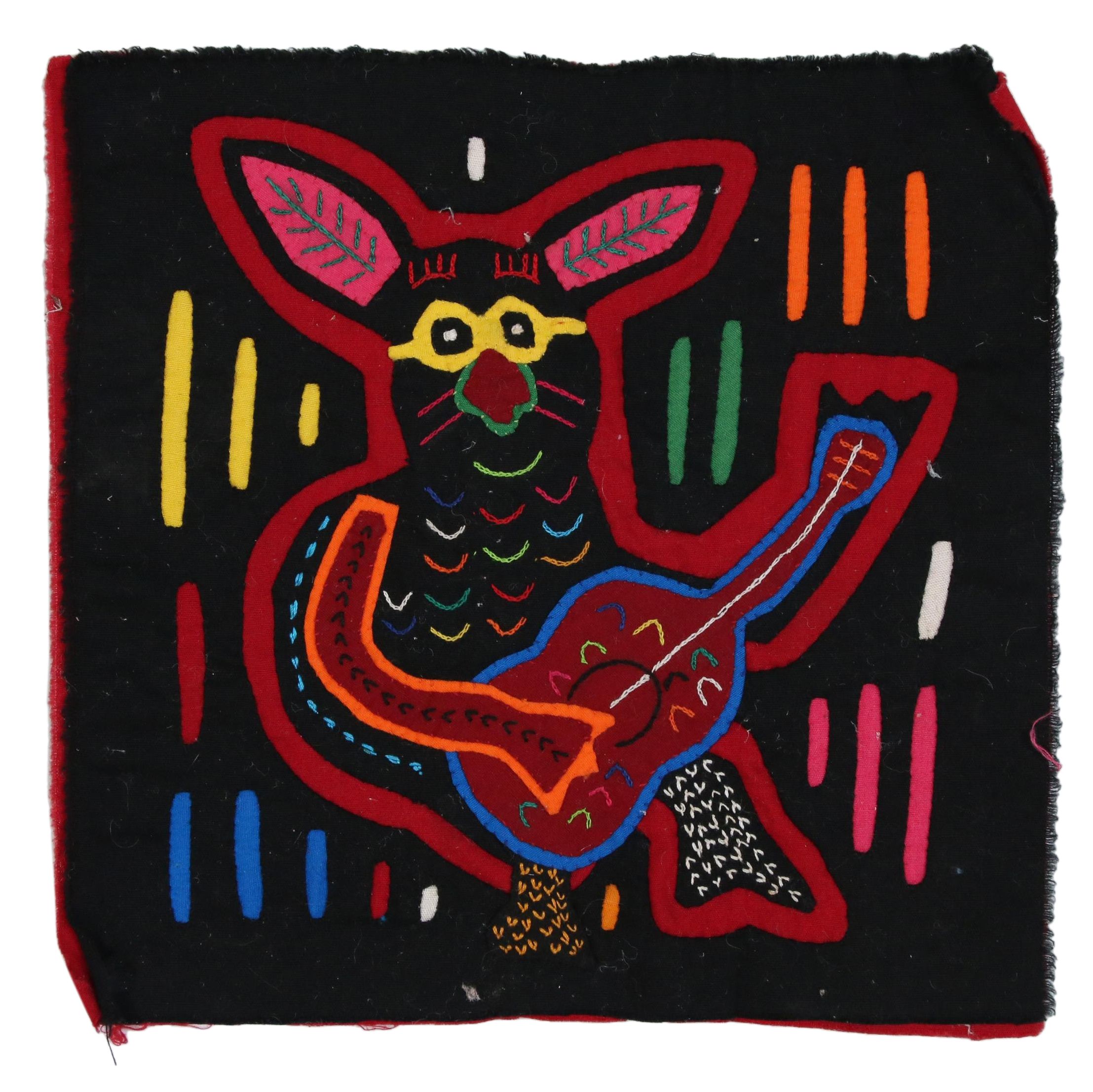Panamanian Guna Folk Art Mola Appliqué Panel, Late 20th Century ...