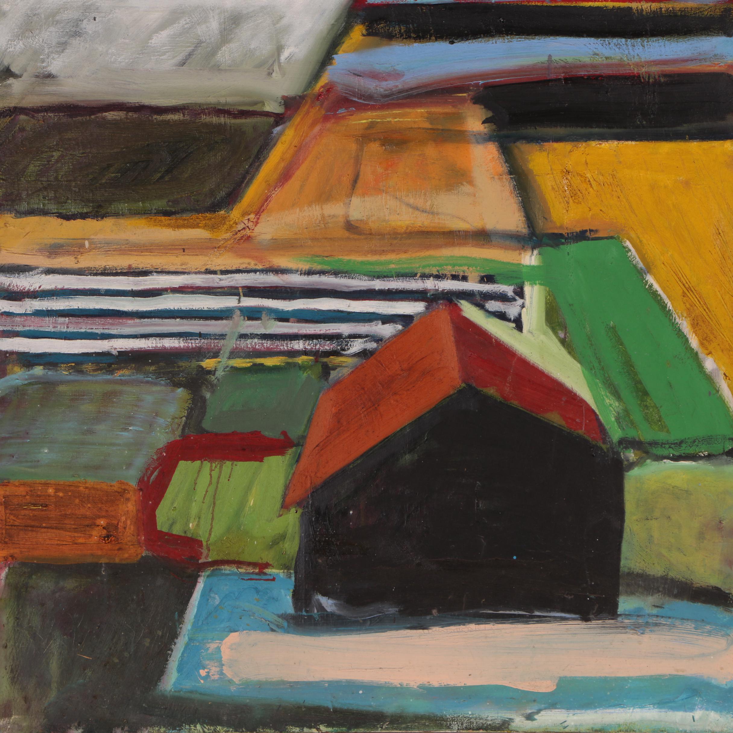 Abstract Oil Painting Attributed to Stephen Antonson, 1988 | EBTH