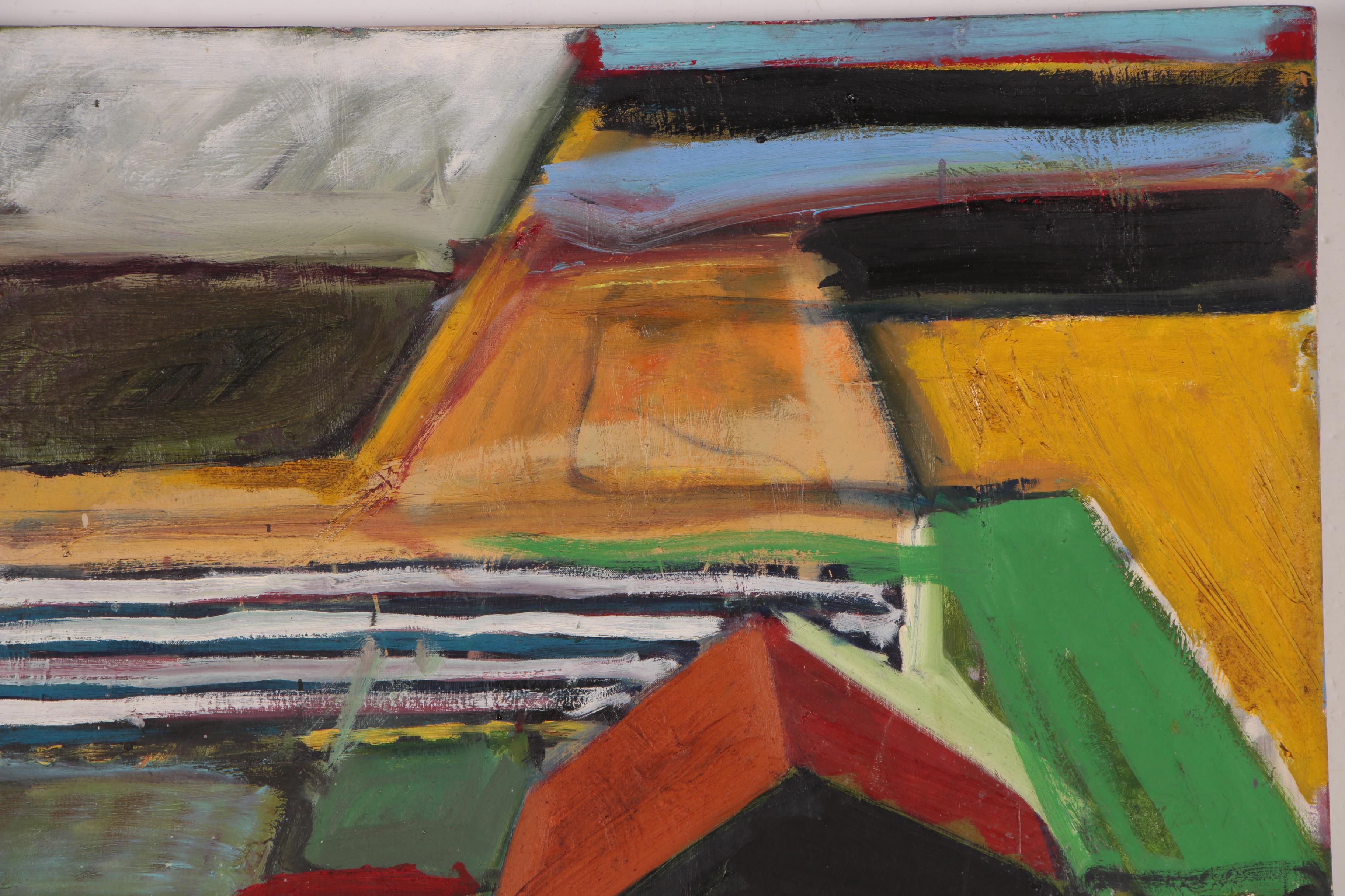 Abstract Oil Painting Attributed to Stephen Antonson, 1988 | EBTH