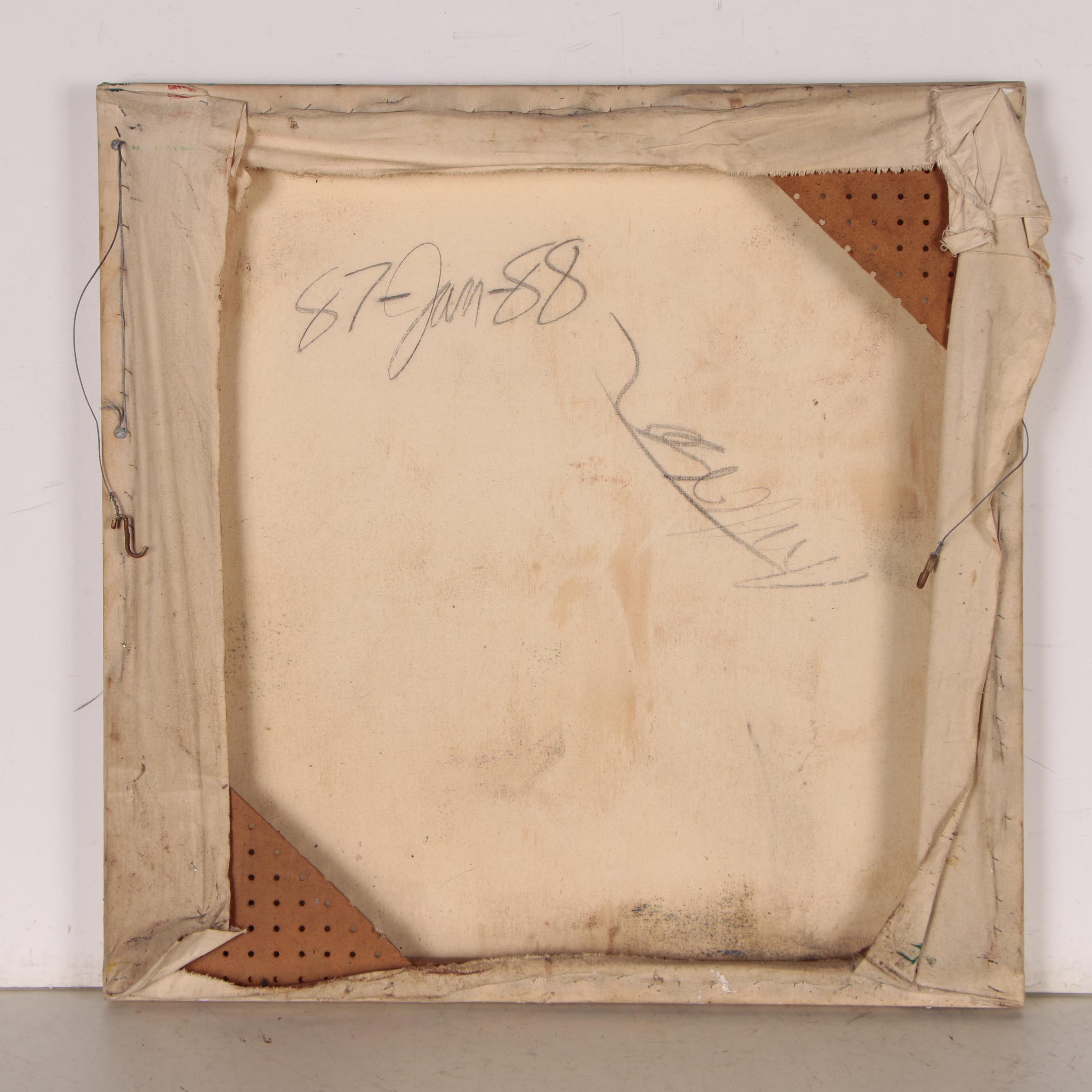 Abstract Oil Painting Attributed to Stephen Antonson, 1988 | EBTH