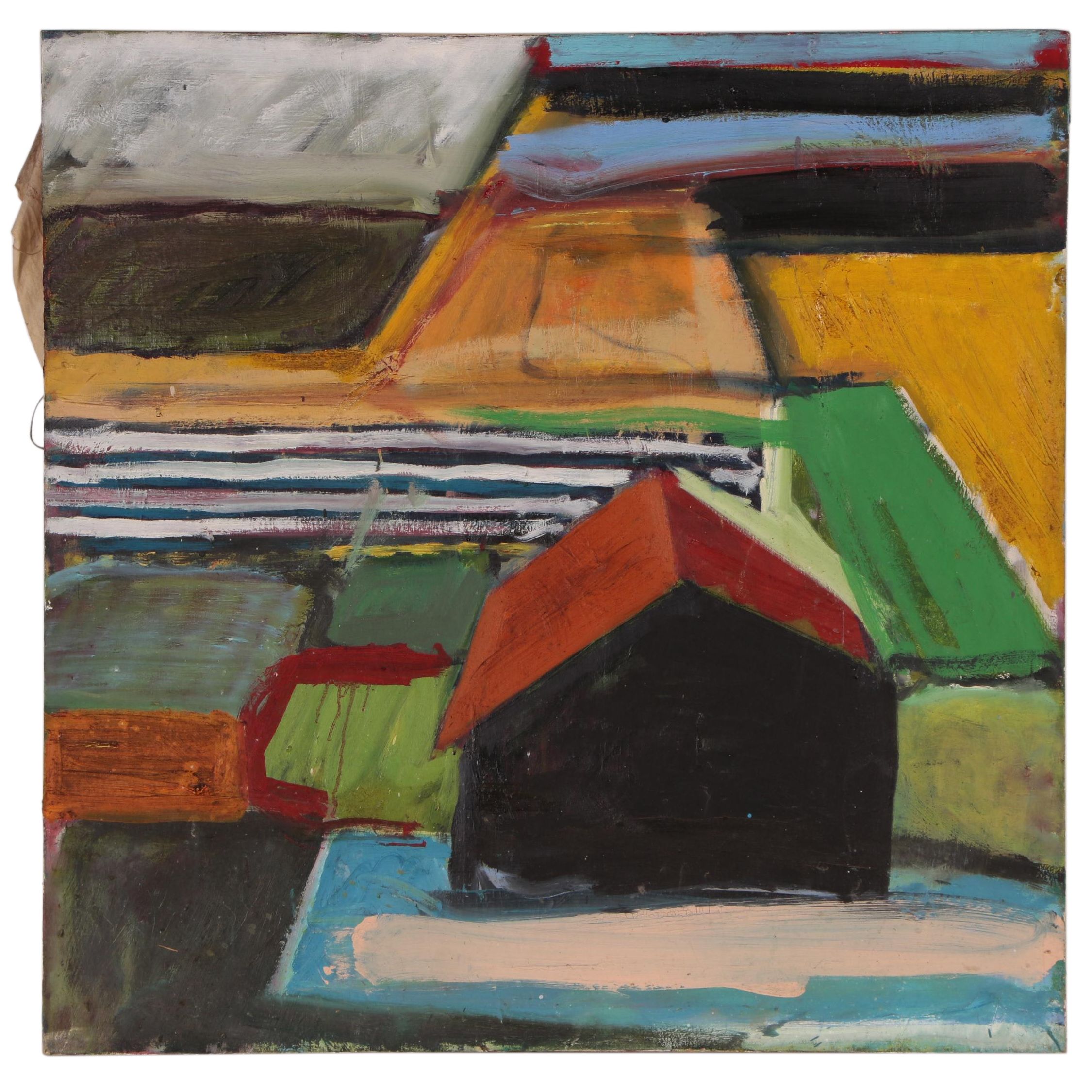 Abstract Oil Painting Attributed to Stephen Antonson, 1988 | EBTH