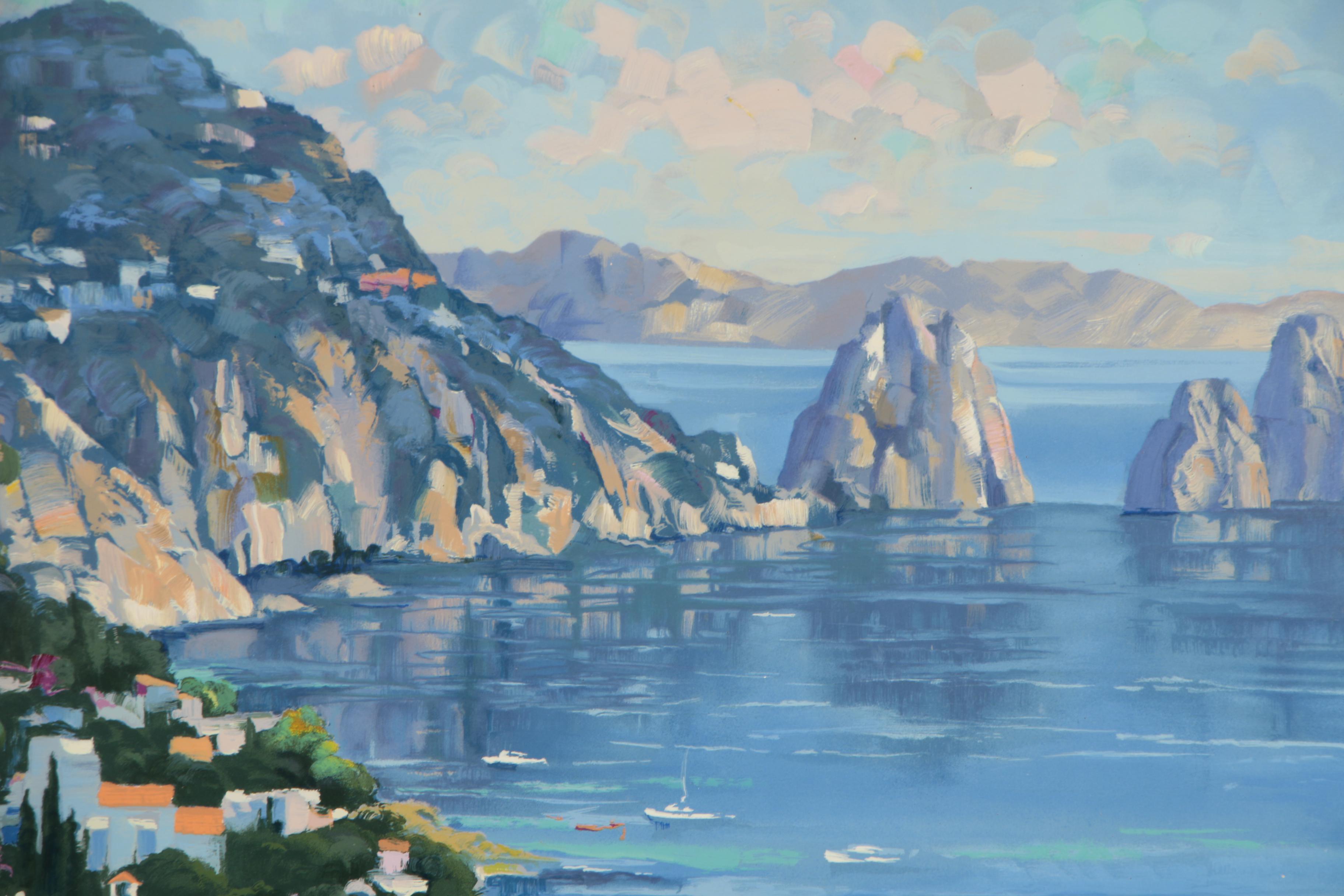 Howard Behrens Mediterranean Serigraph "Isle of Capri" | EBTH