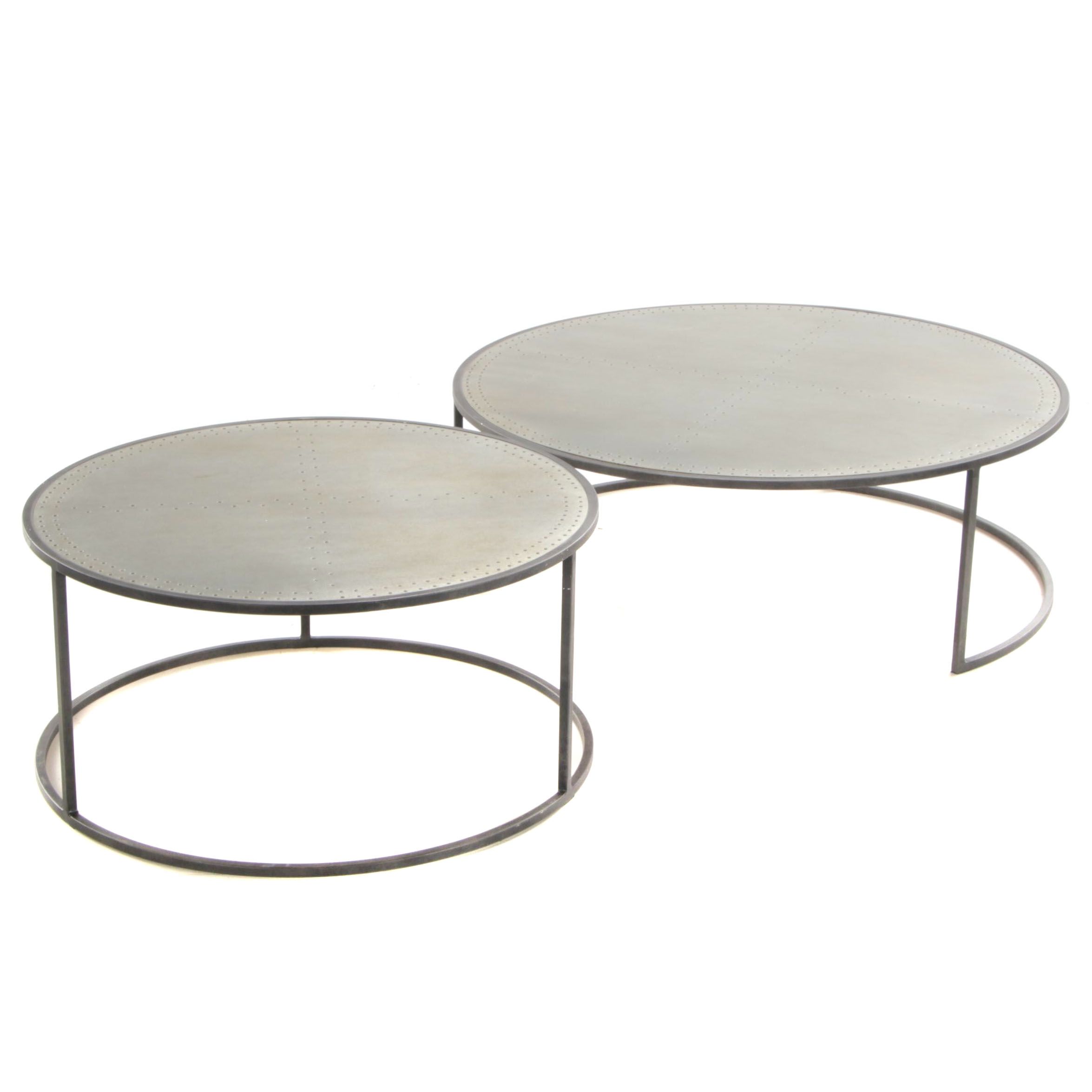 Catalina Industrial Style Metal Nesting Coffee Tables | EBTH