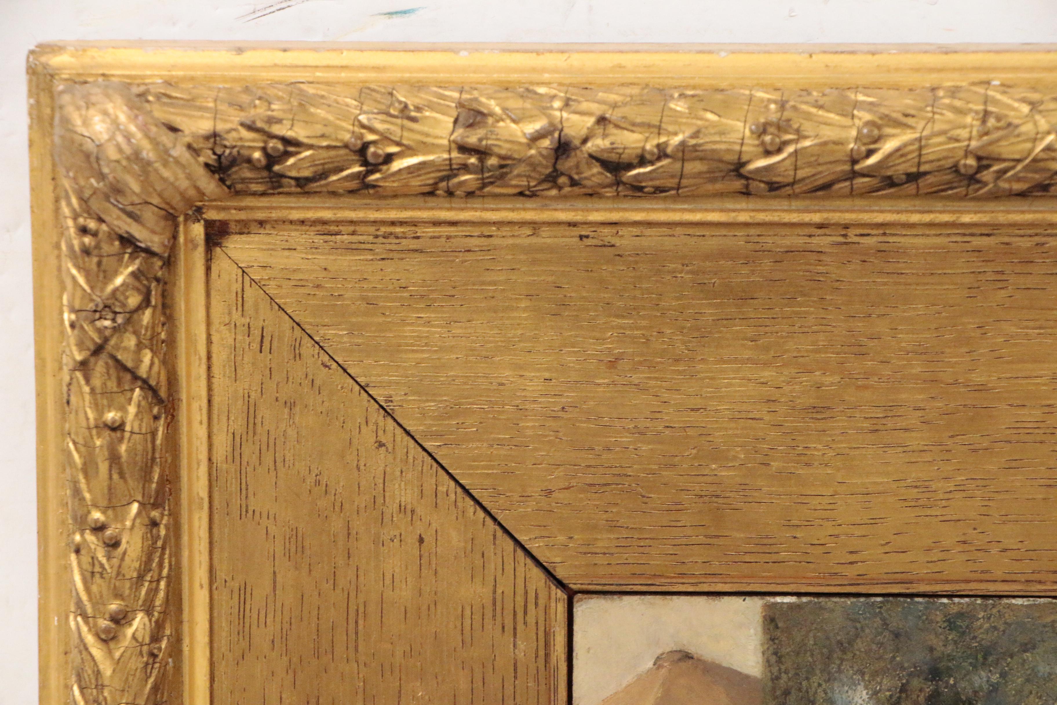 Horace Henry Cauty Genre Oil Painting of Woman with Basket, Late 19th ...