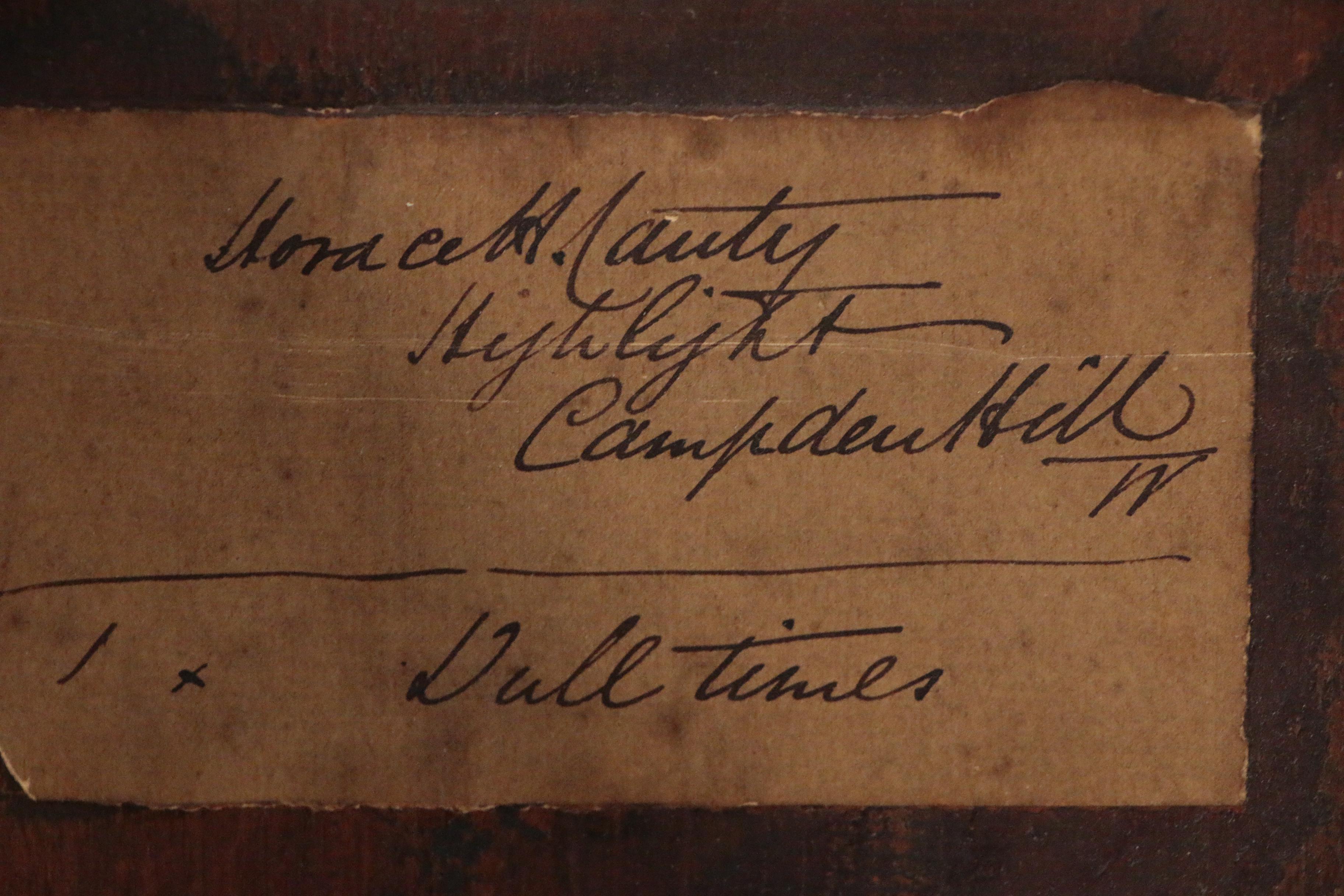 Horace Henry Cauty Genre Oil Painting of Woman with Basket, Late 19th ...