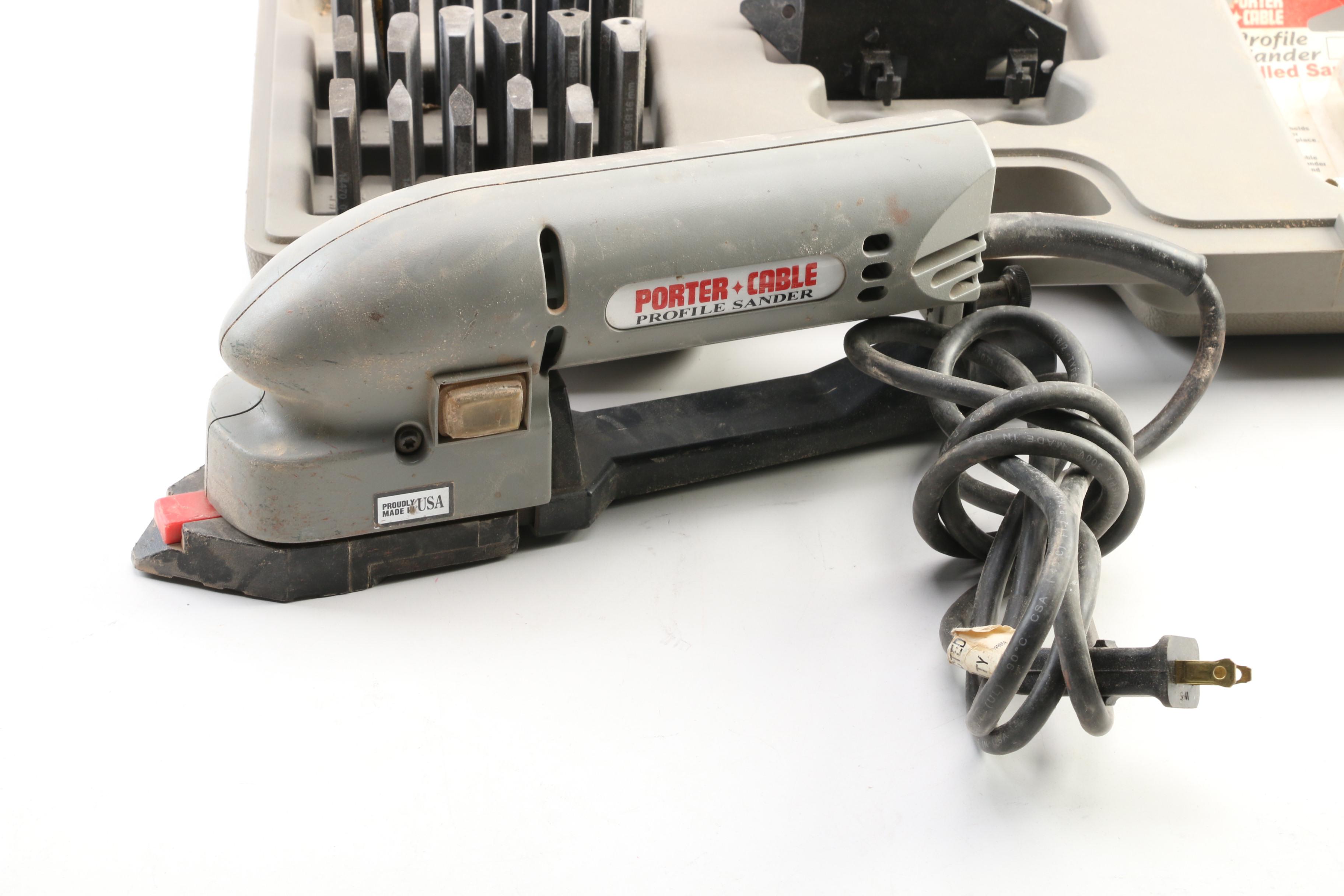 Porter-Cable Profile Electric Sander in Storage Case, 1990s | EBTH