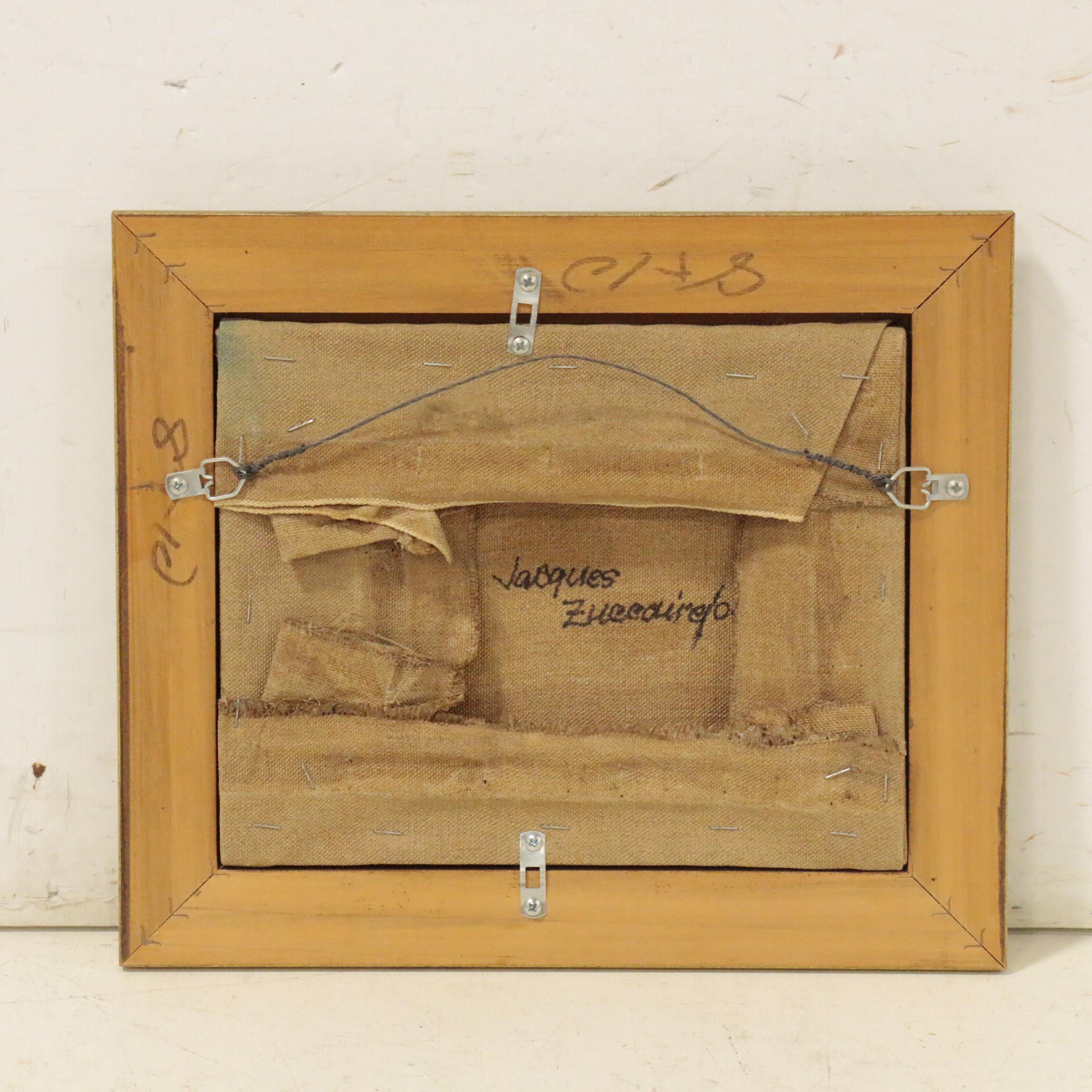 Jacques Zuccaire Still Life Oil Painting of Eggs in Frying Pan ...