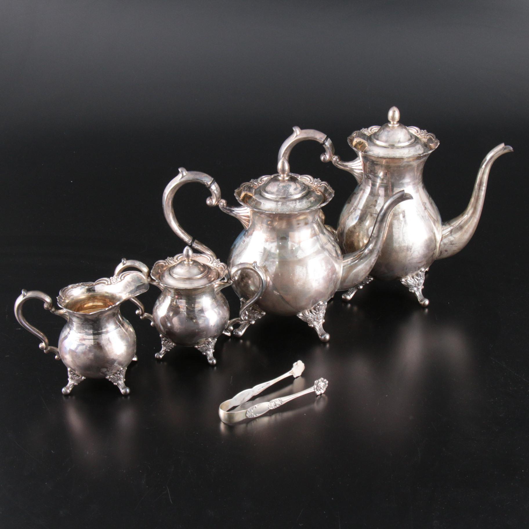 Asahi Shoten 950 Silver Five-Piece Teaset, Mid-20th Century | EBTH
