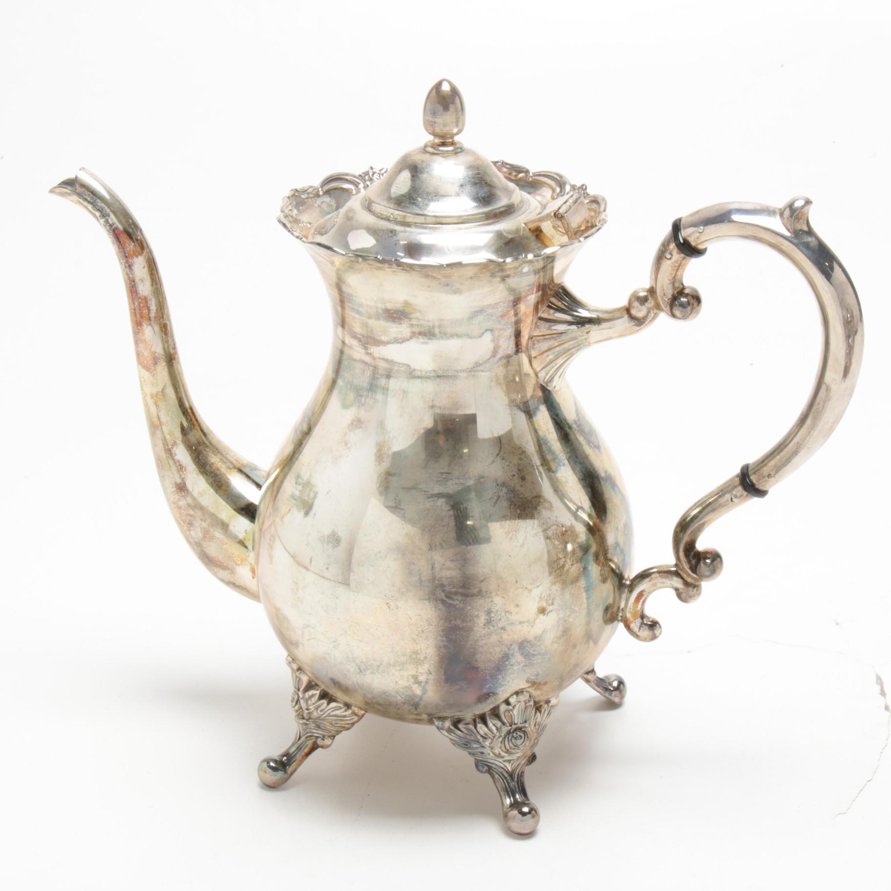 Asahi Shoten 950 Silver Five-Piece Teaset, Mid-20th Century | EBTH