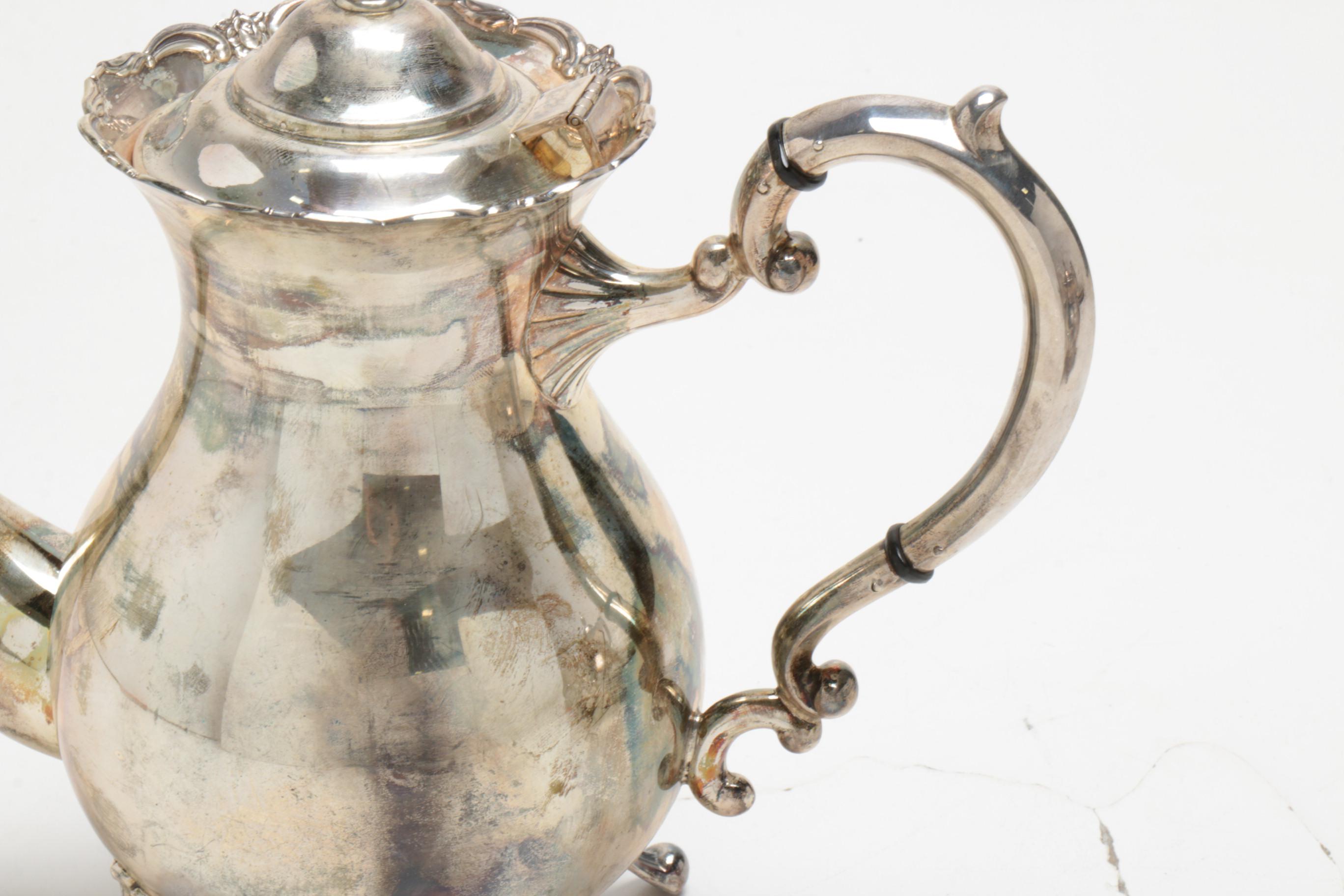 Asahi Shoten 950 Silver Five-Piece Teaset, Mid-20th Century | EBTH