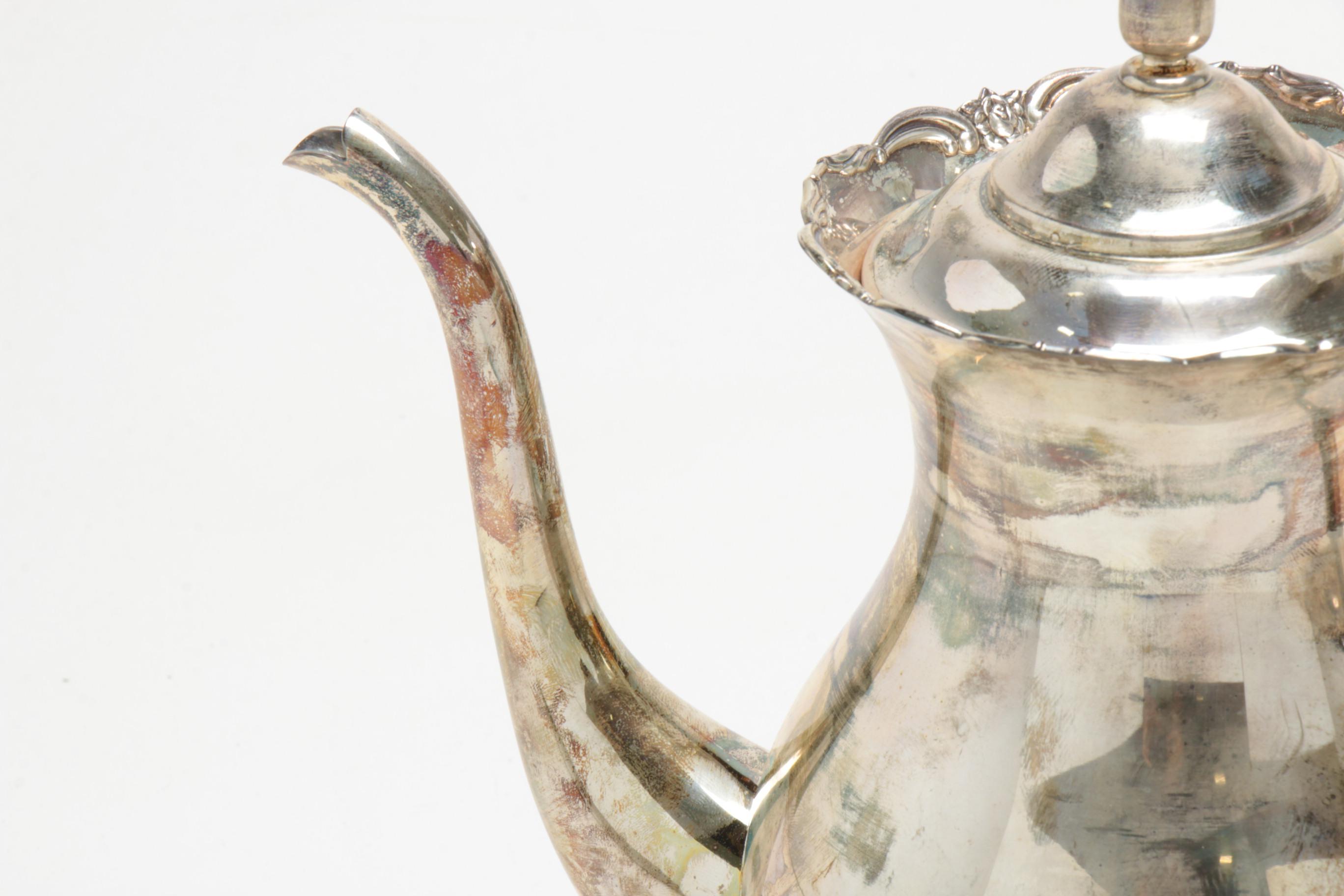 Asahi Shoten 950 Silver Five-Piece Teaset, Mid-20th Century | EBTH