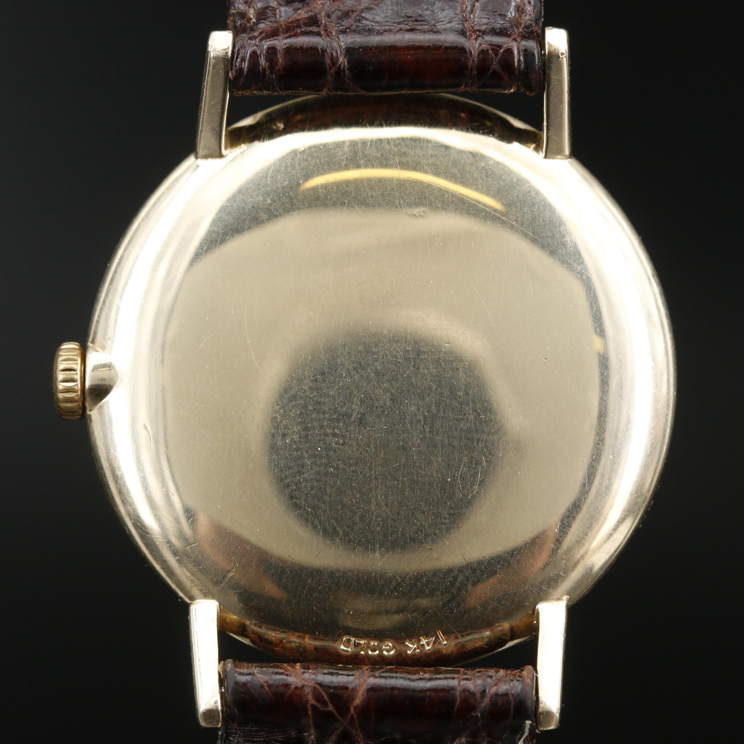 1962 Omega Ref. H6550 14K Gold Stem Wind Watch | EBTH