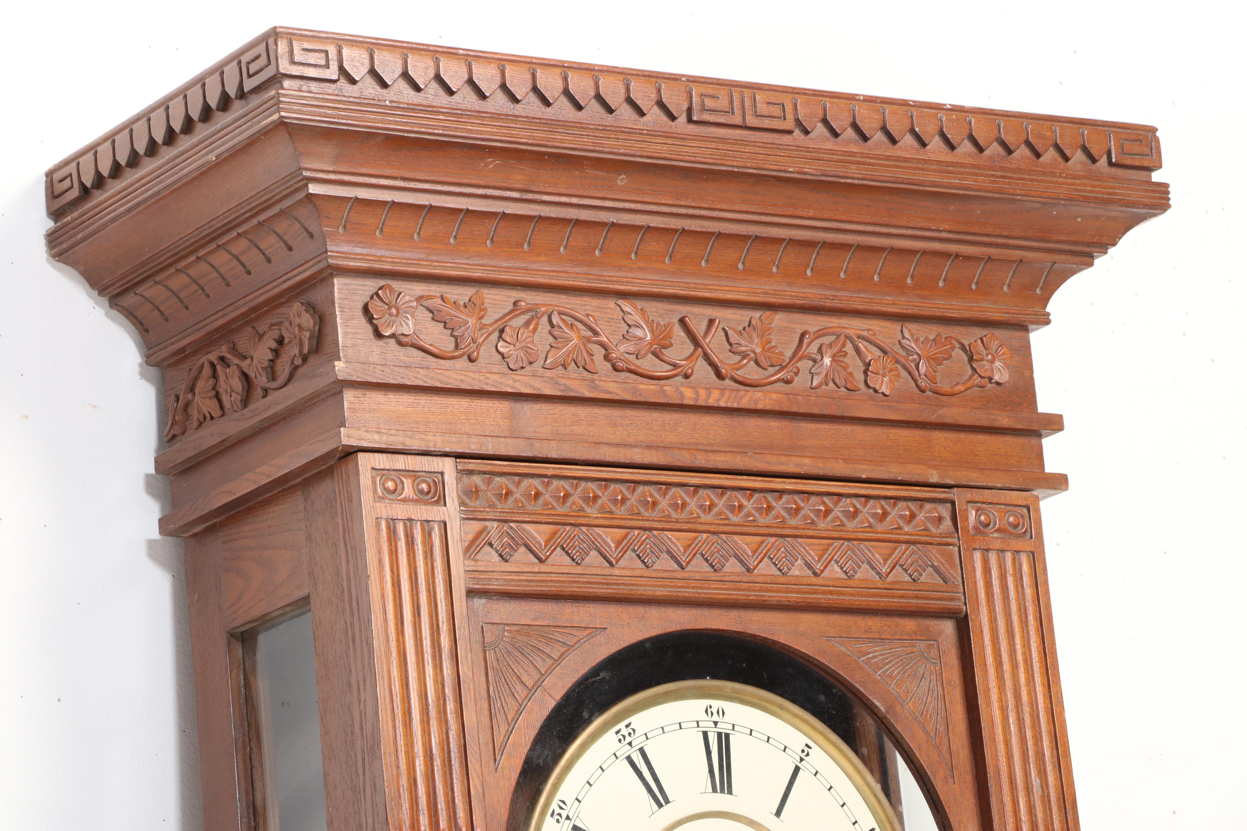 Victorian Seth Thomas Walnut Regulator Clock, Late 19th Century ...