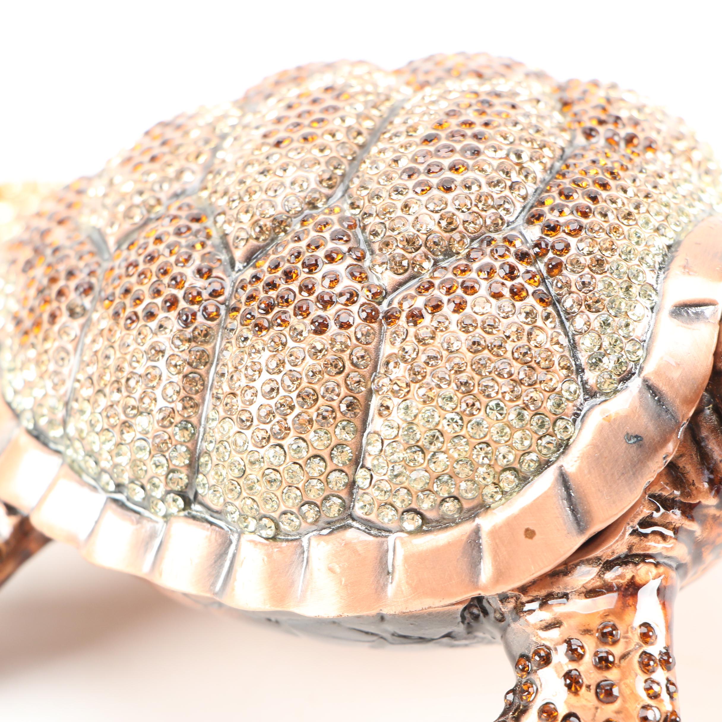 Artistique Design Enamel and Embellished Turtle Box | EBTH
