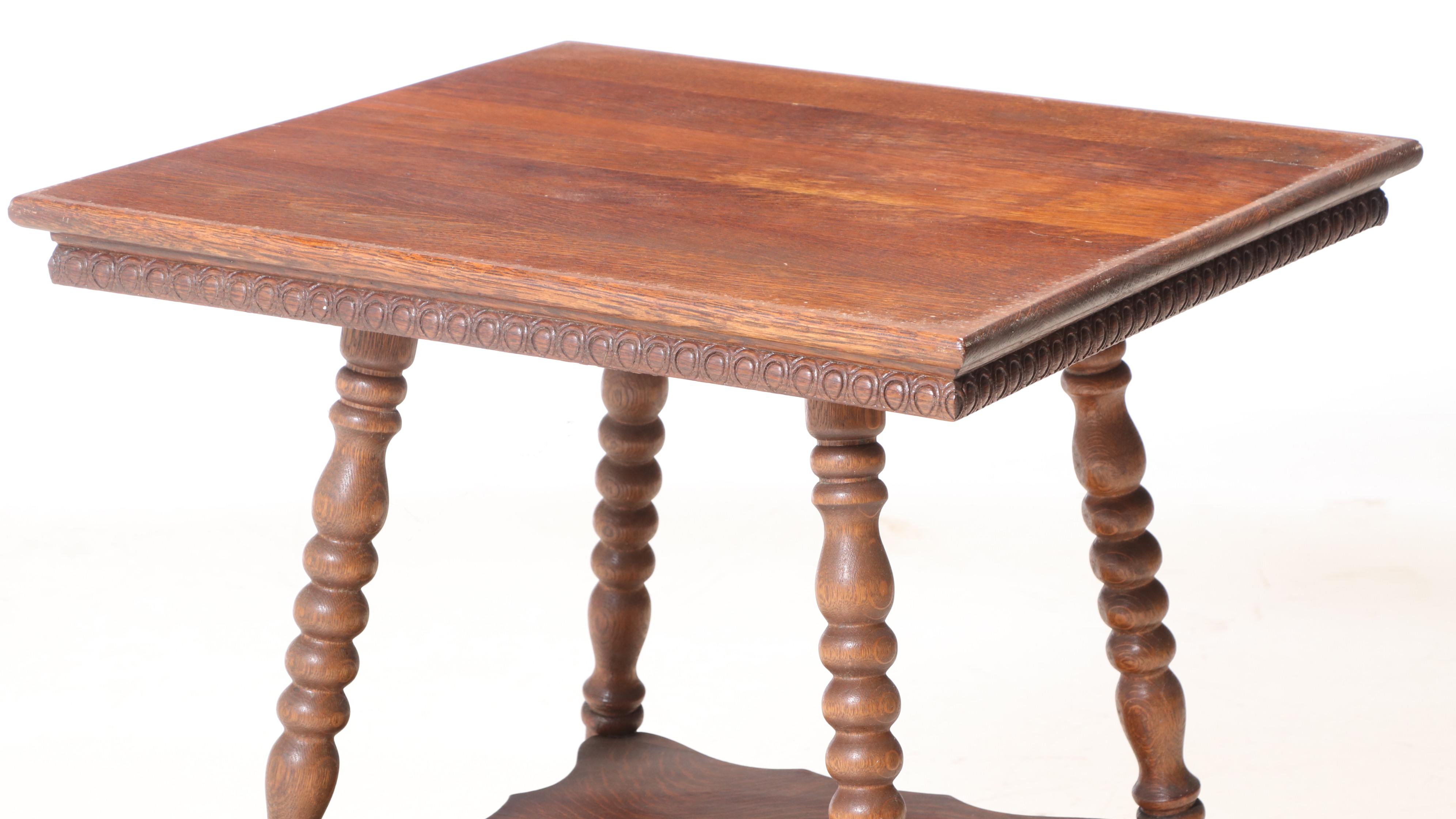 Late Victorian Oak Side Table, circa 1900 | EBTH