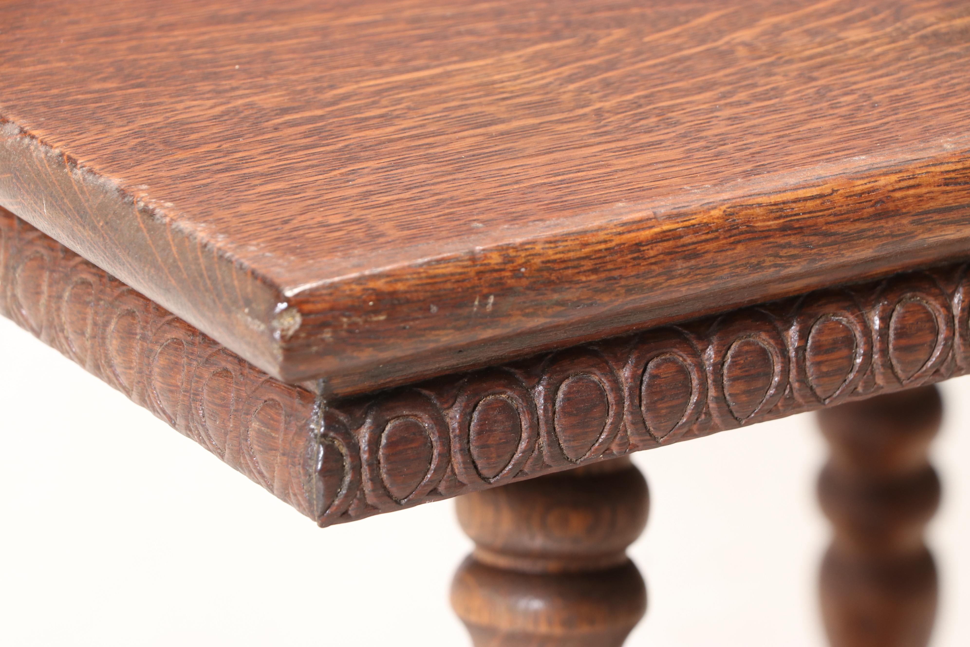 Late Victorian Oak Side Table, circa 1900 | EBTH