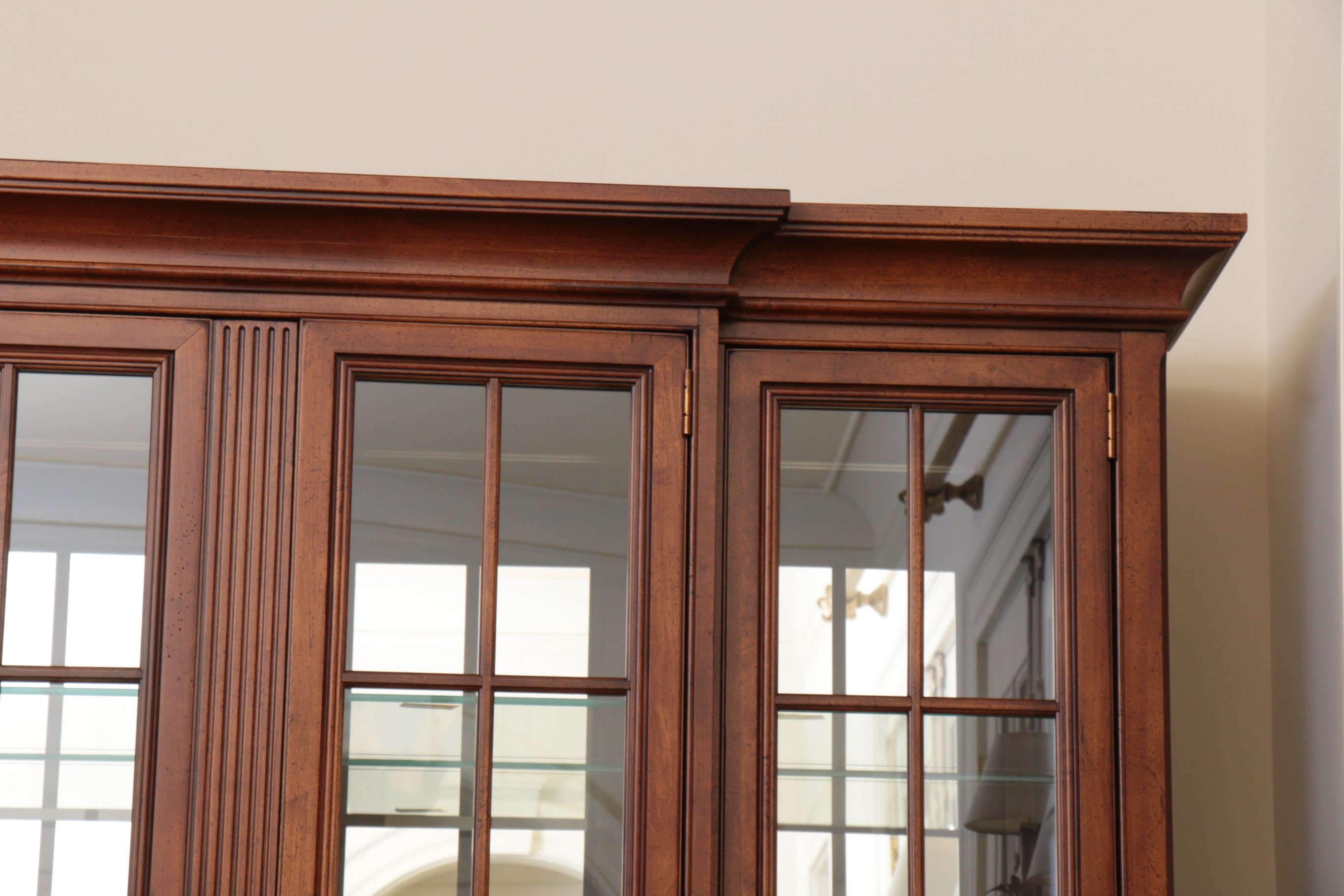 Stanley Furniture "Villa Antica" Breakfront China Cabinet | EBTH