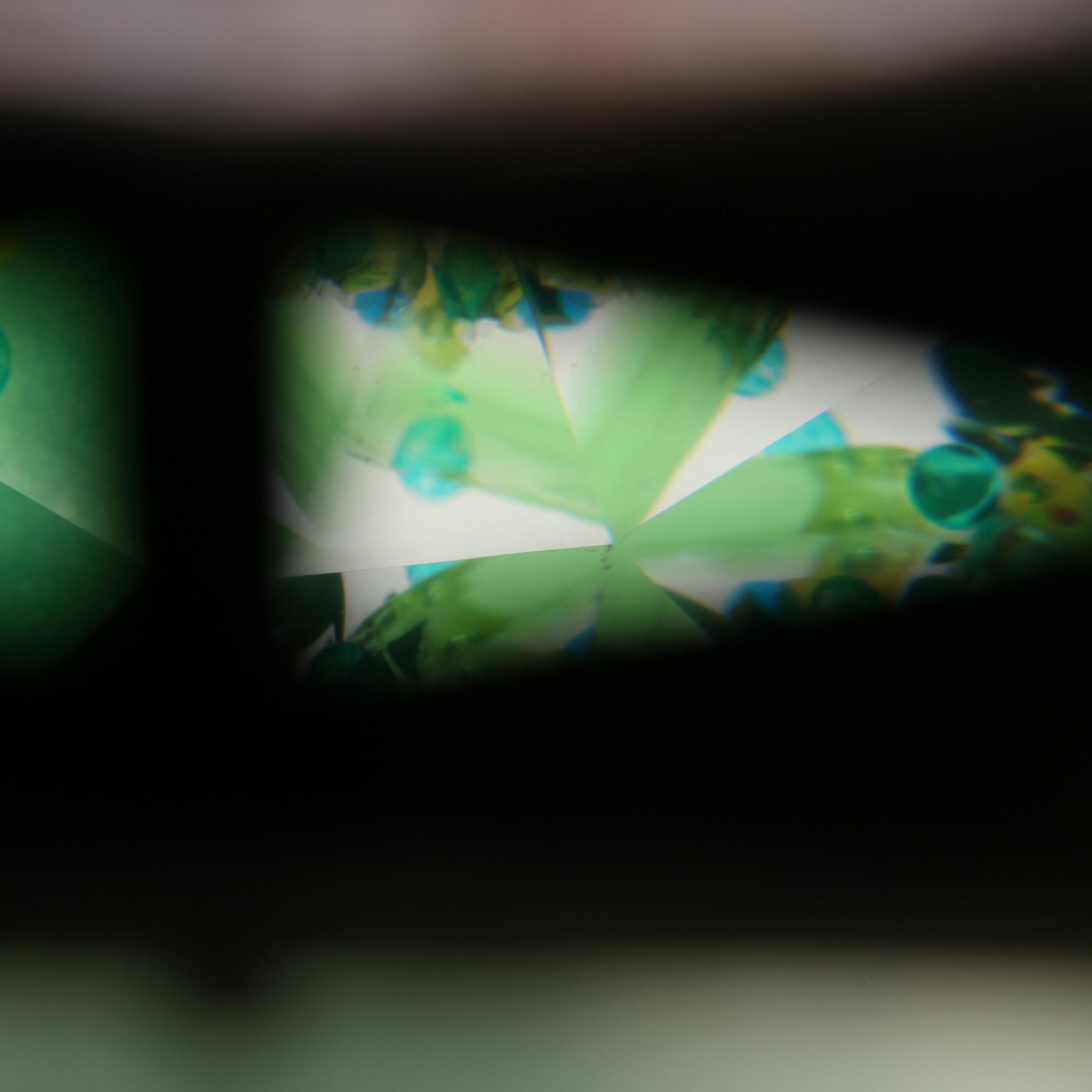 Sue Rioux Designs "Gemstone Emerald" Stained Glass Kaleidoscope | EBTH