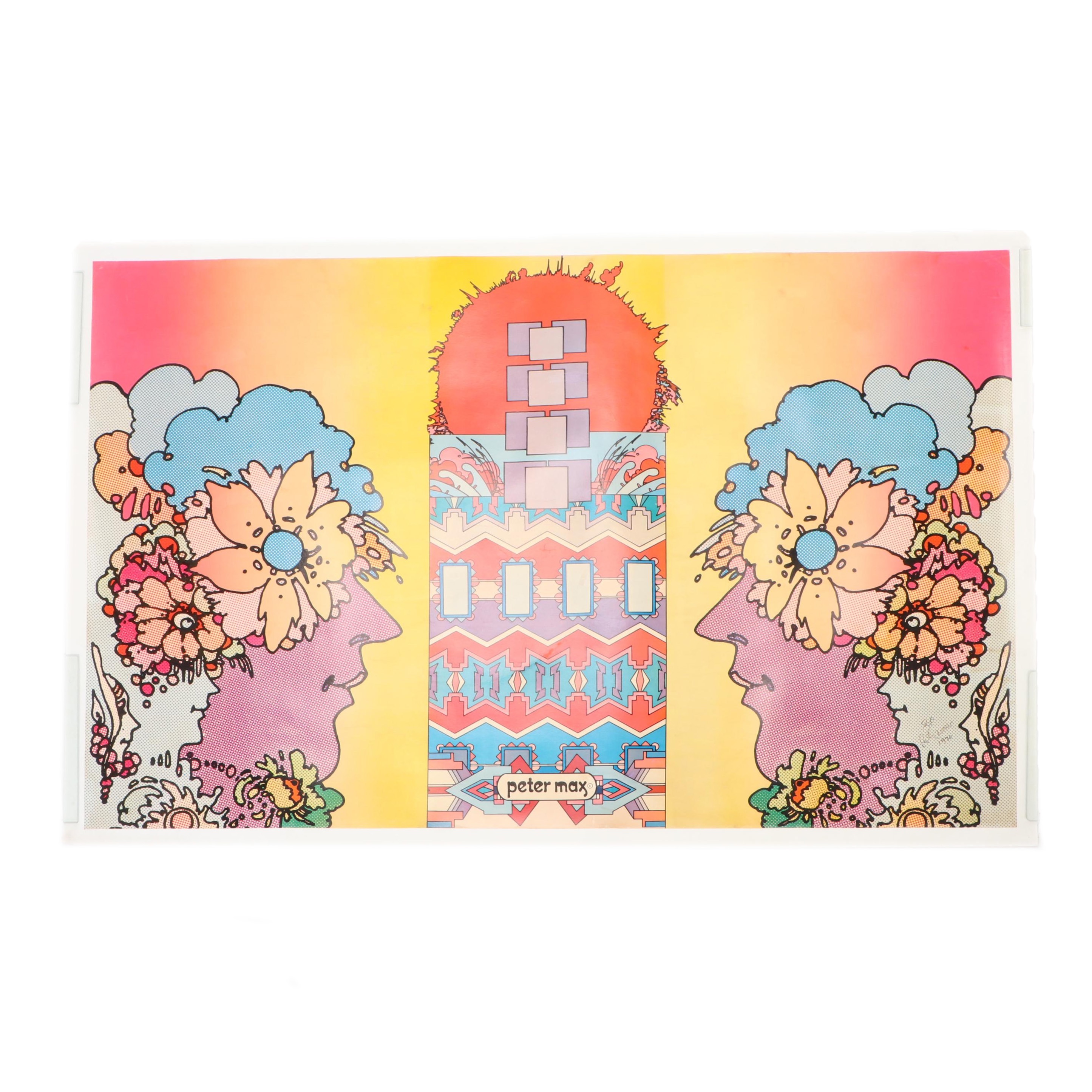 Peter Max Psychedelic Offset Lithograph Poster, Circa 1970 | EBTH