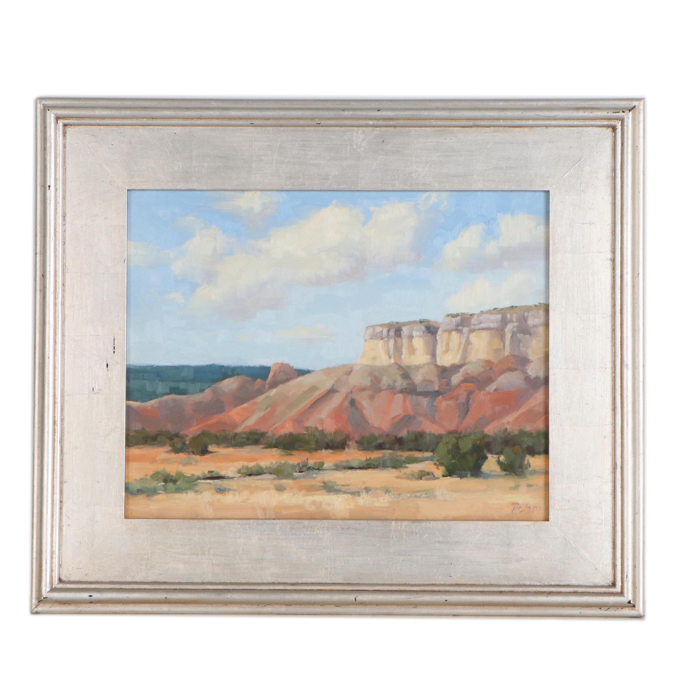 Bob Rohm Western Landscape Oil Painting | EBTH