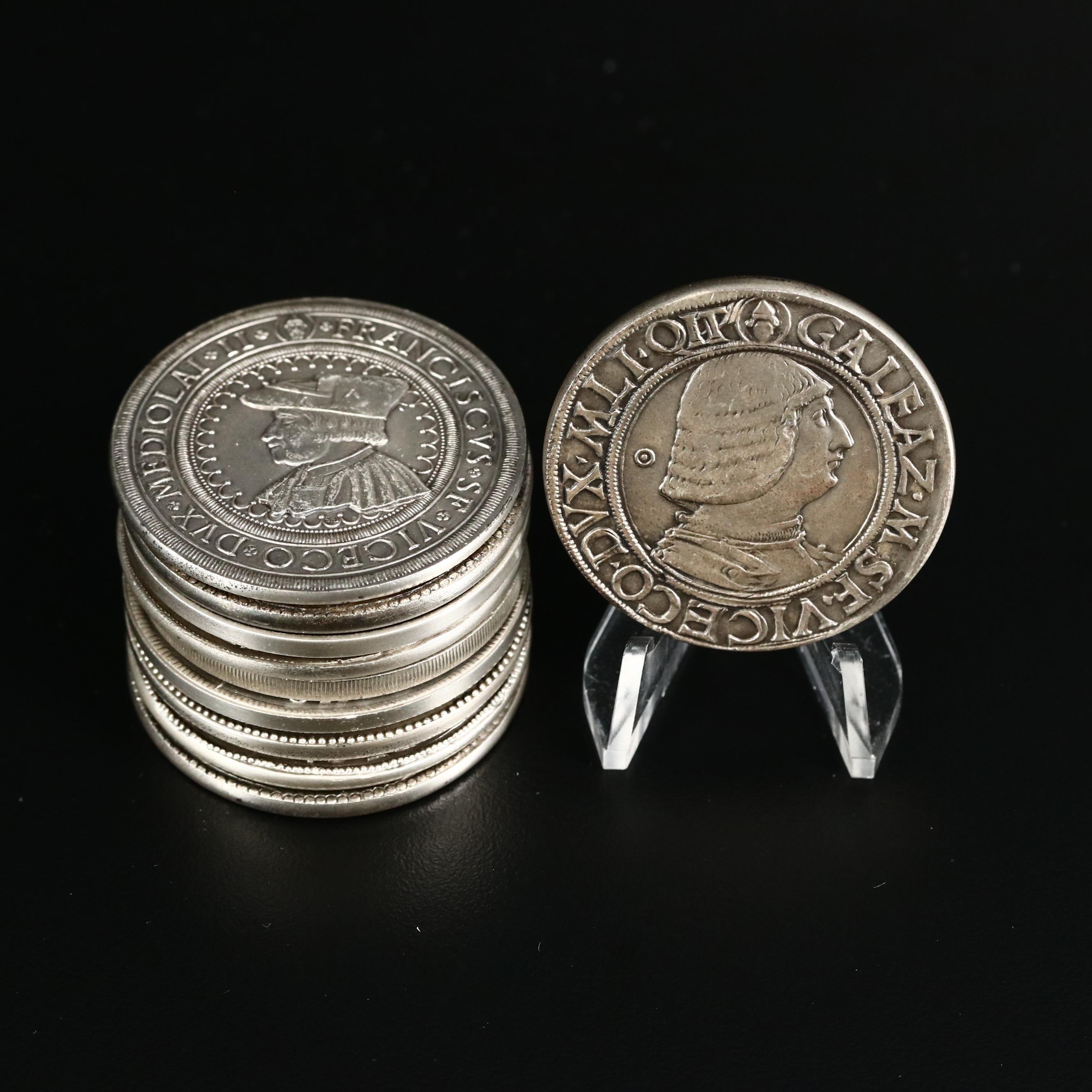 Ten Commemorative Reproduction European Coins | EBTH