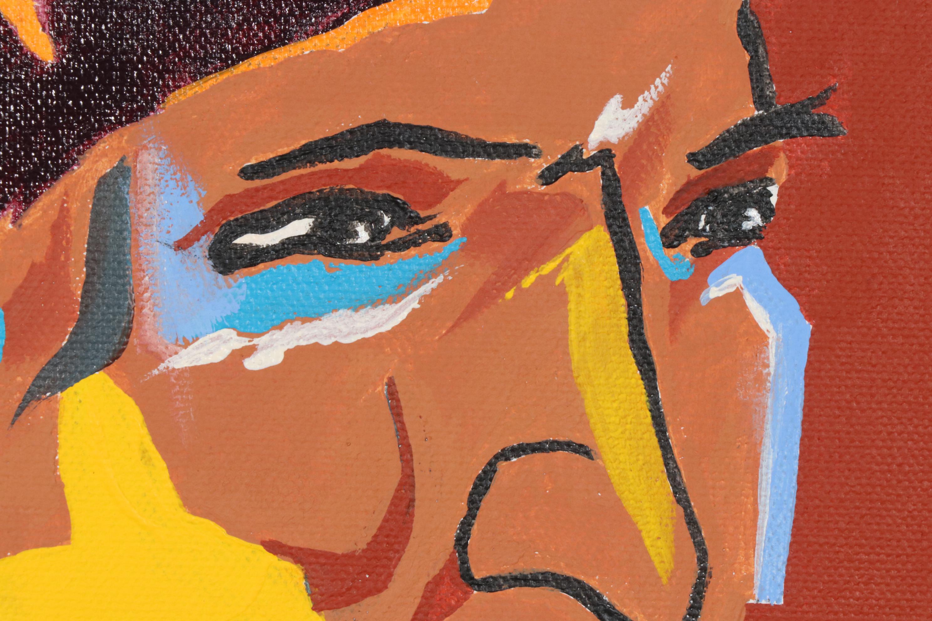 Geronimo Mark Acrylic Painting "Big Medicine", 1995 | EBTH