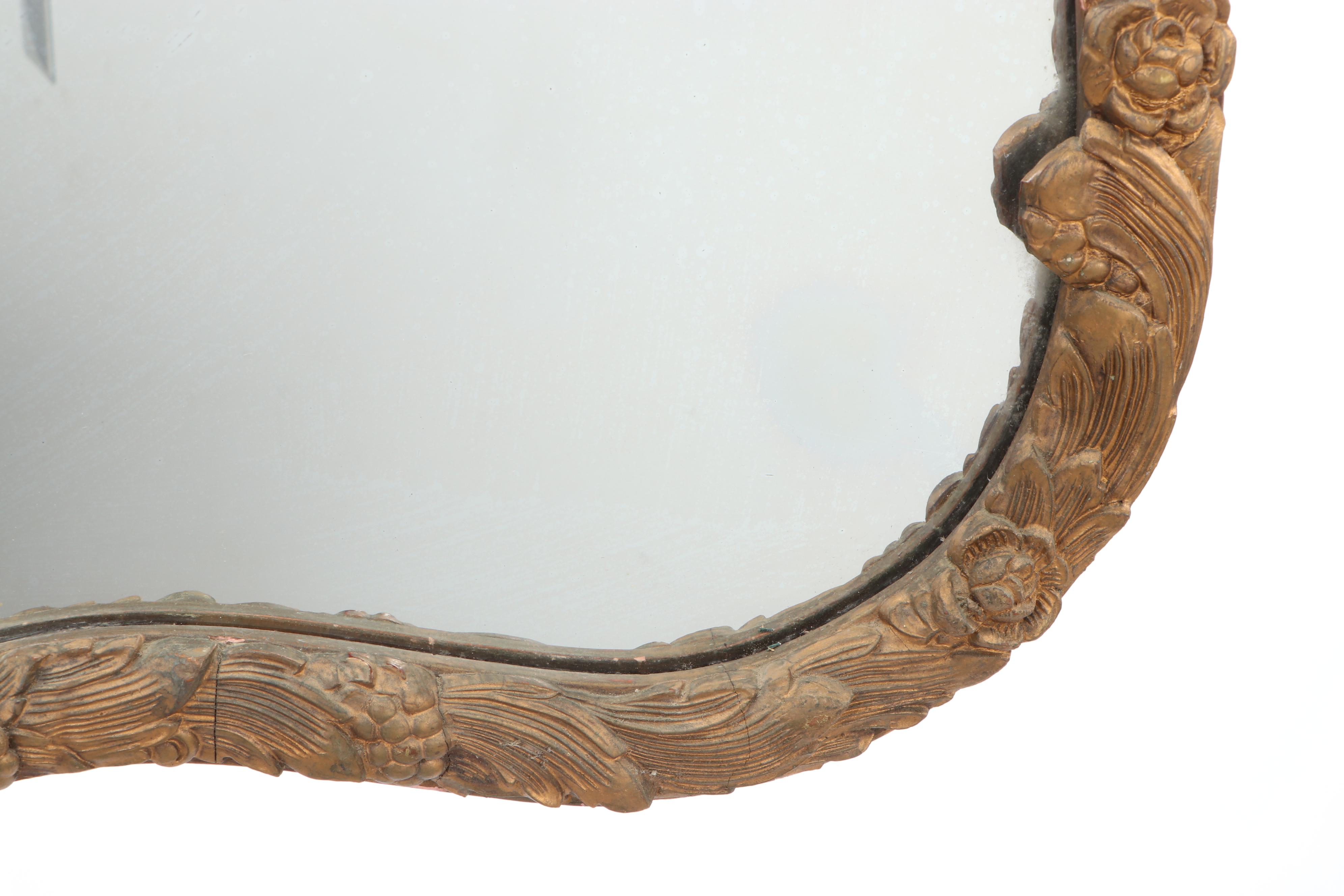 Gilt Wood and Gesso Garland Frame Mirror | EBTH