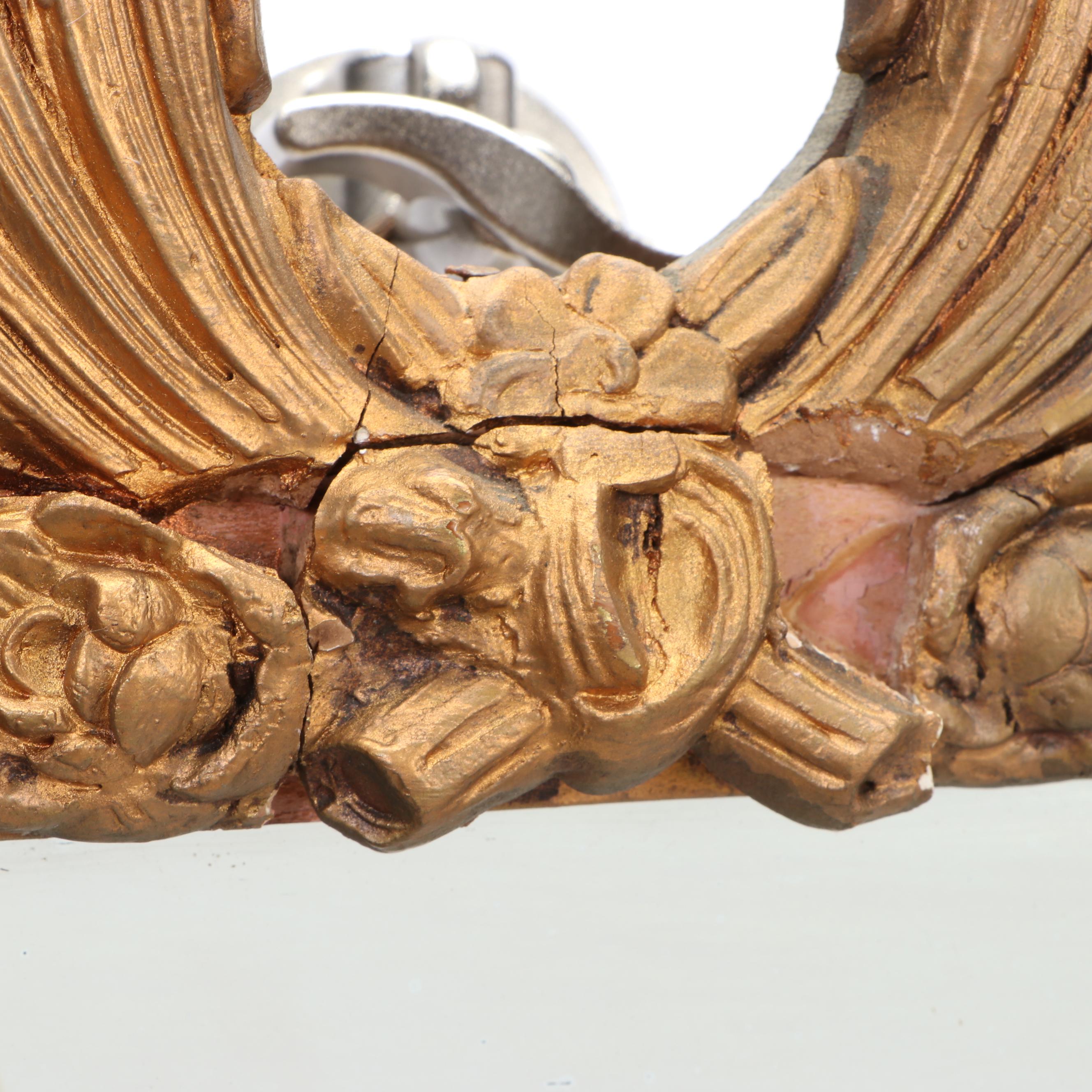 Gilt Wood and Gesso Garland Frame Mirror | EBTH