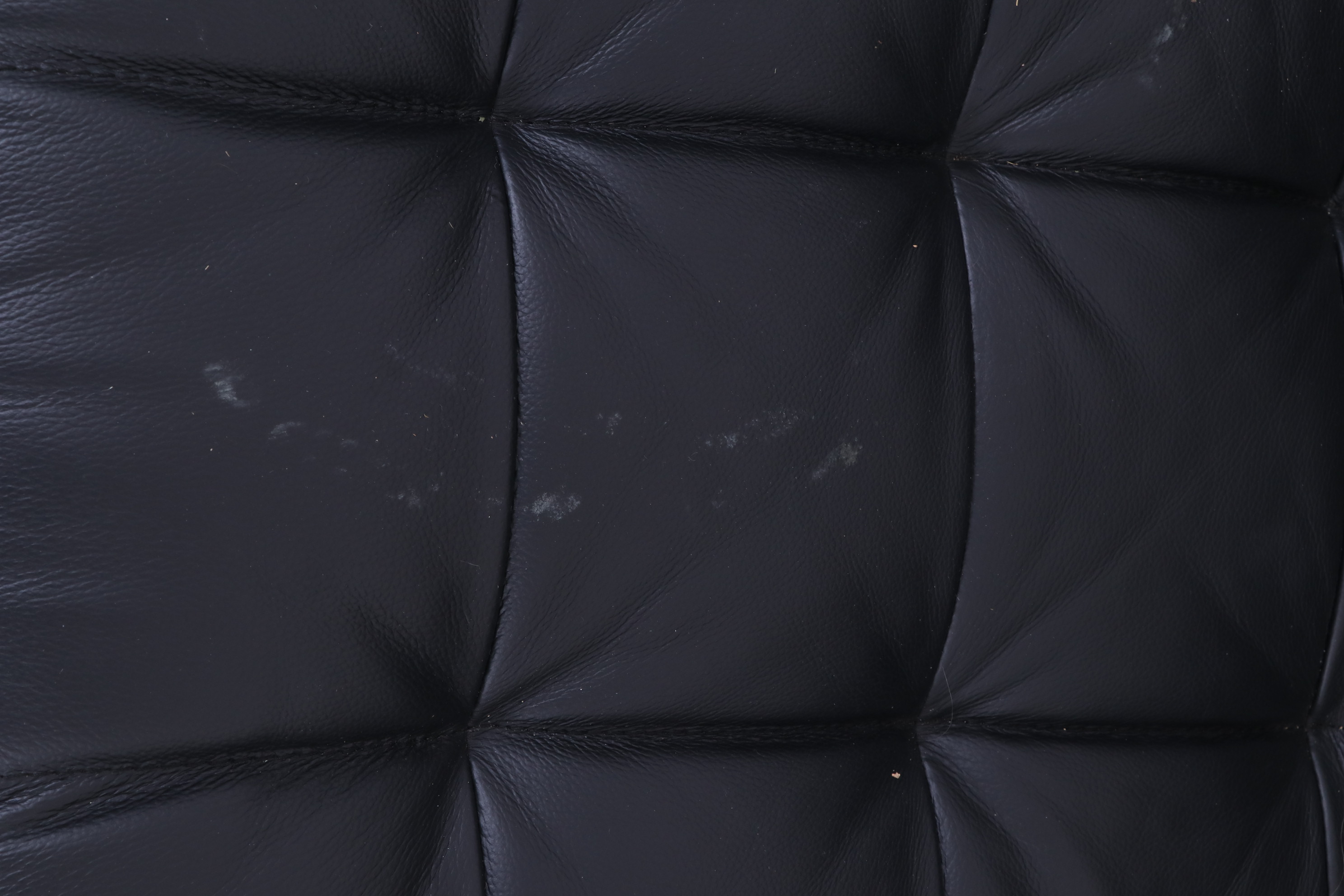 IKEA MORABO Black Tufted Leather Studio Sofa | EBTH