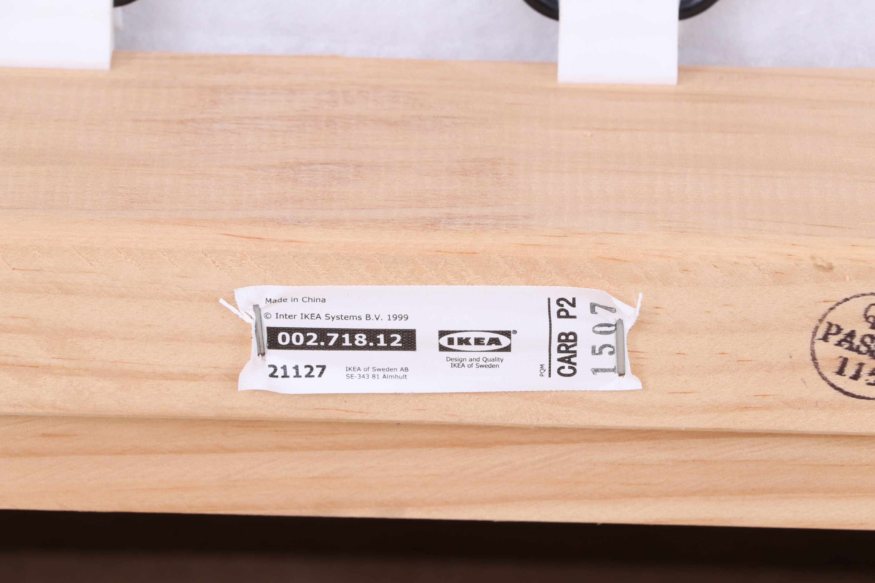 IKEA MORABO Black Tufted Leather Studio Sofa | EBTH