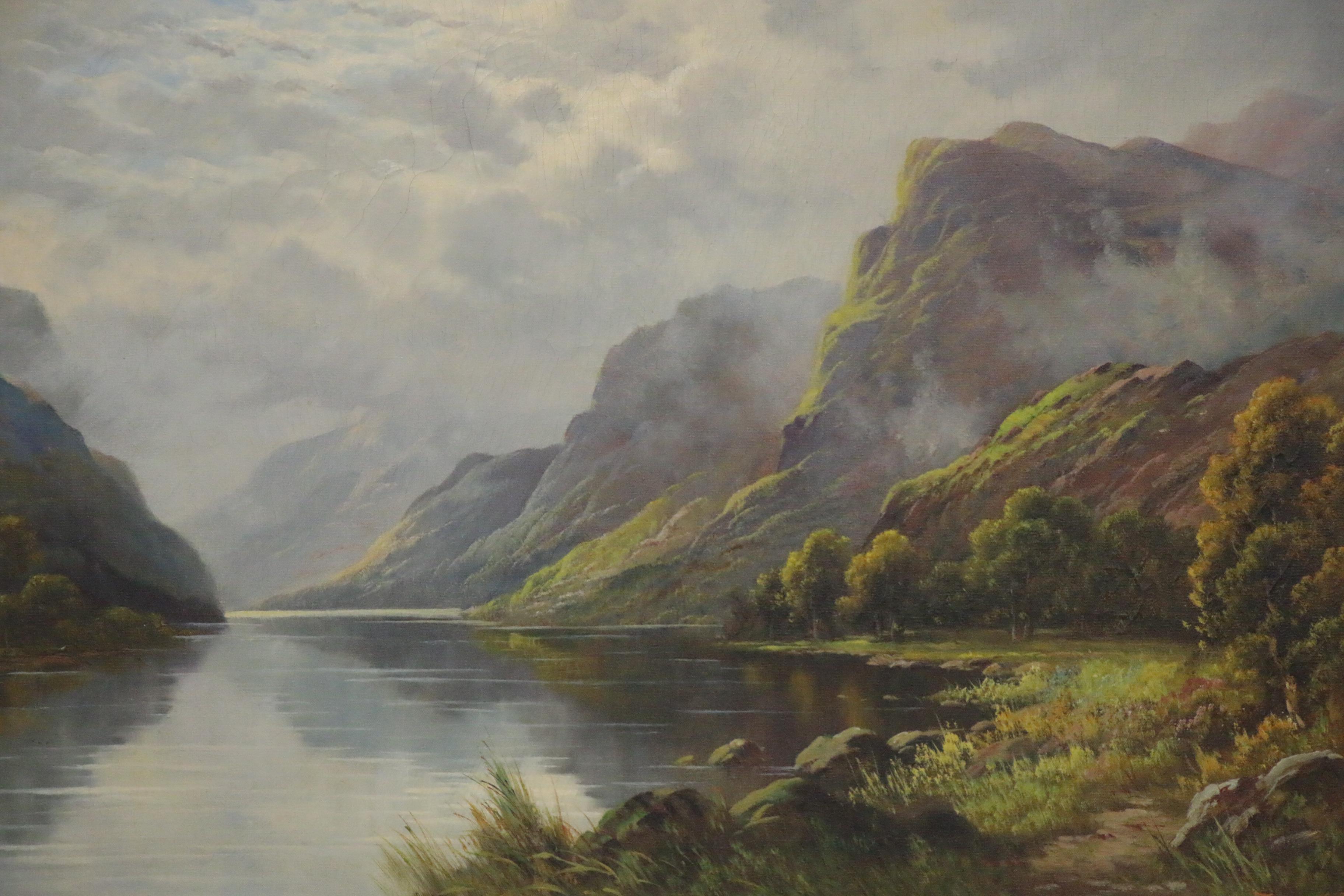 Thomas C. Blake Hudson River Style Oil Painting, Early to Mid 20th ...