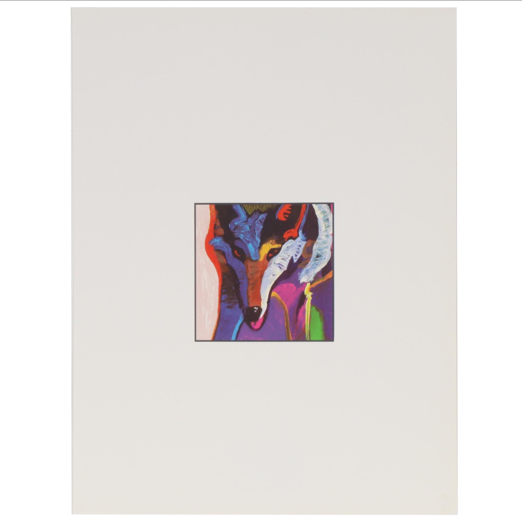 John Nieto Serigraph Portrait of Wolf, circa 1996 | EBTH