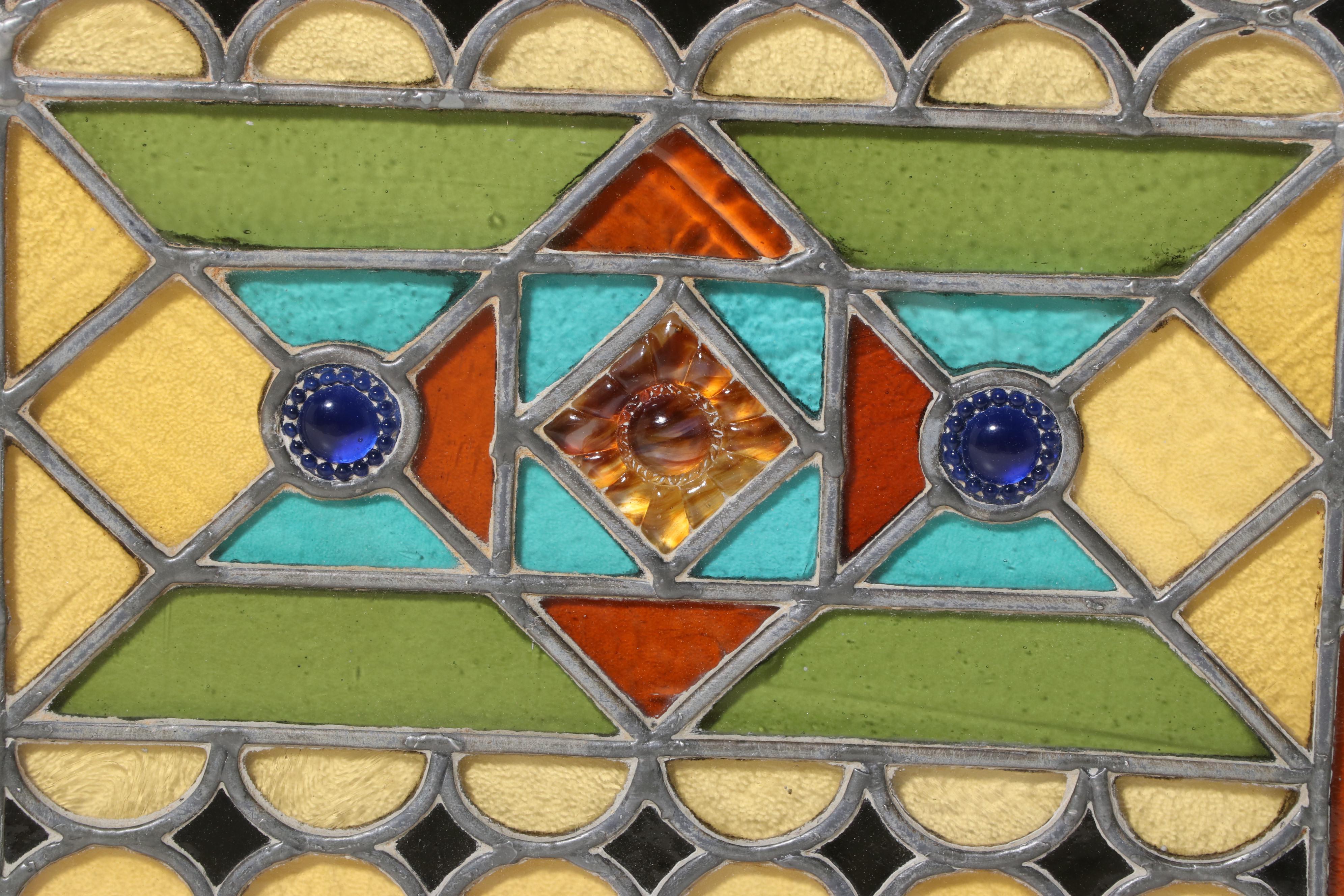 Pair of Stained Glass Windows, Early 19th Century | Everything But The ...