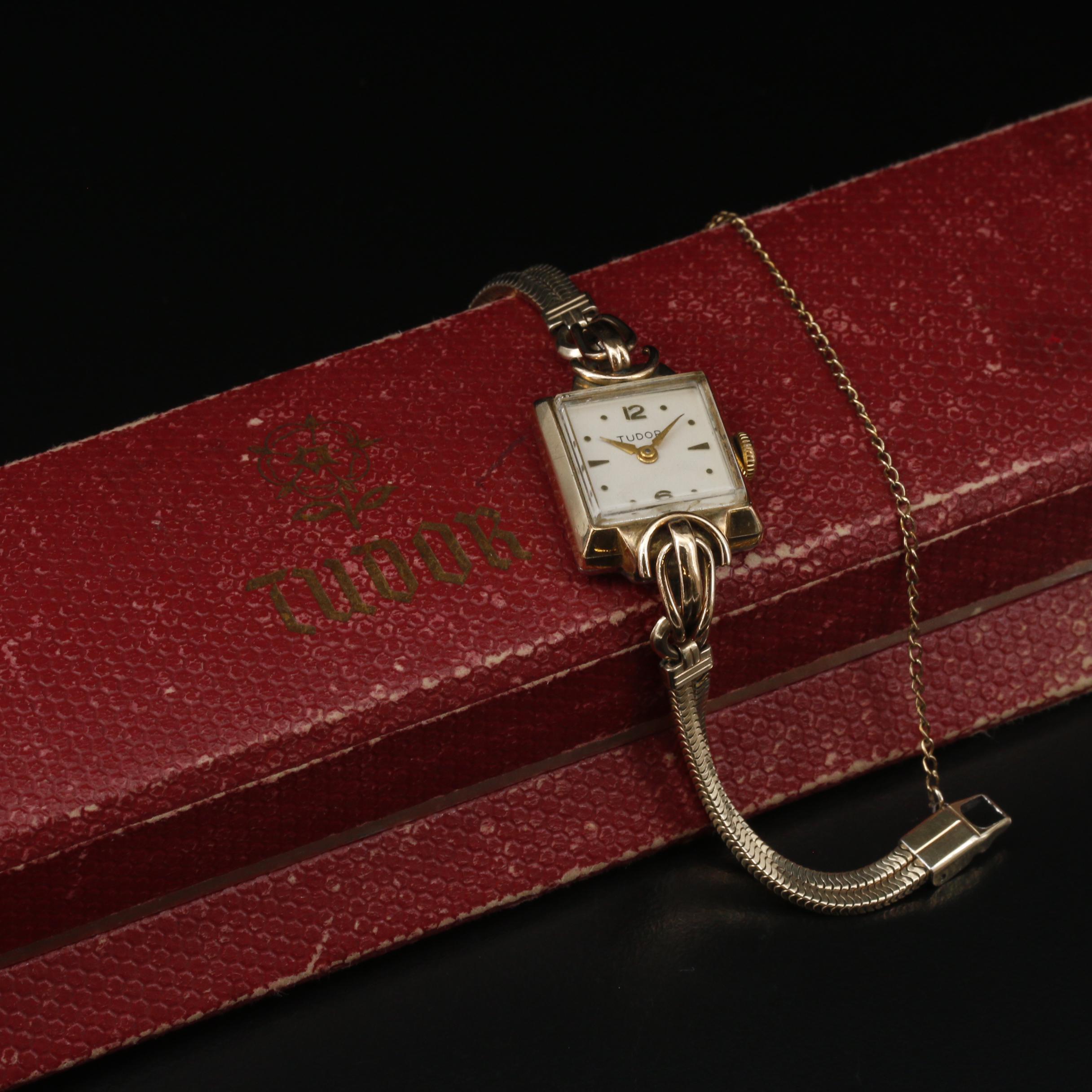 Vintage Swiss Tudor Stem Wind Watch | EBTH