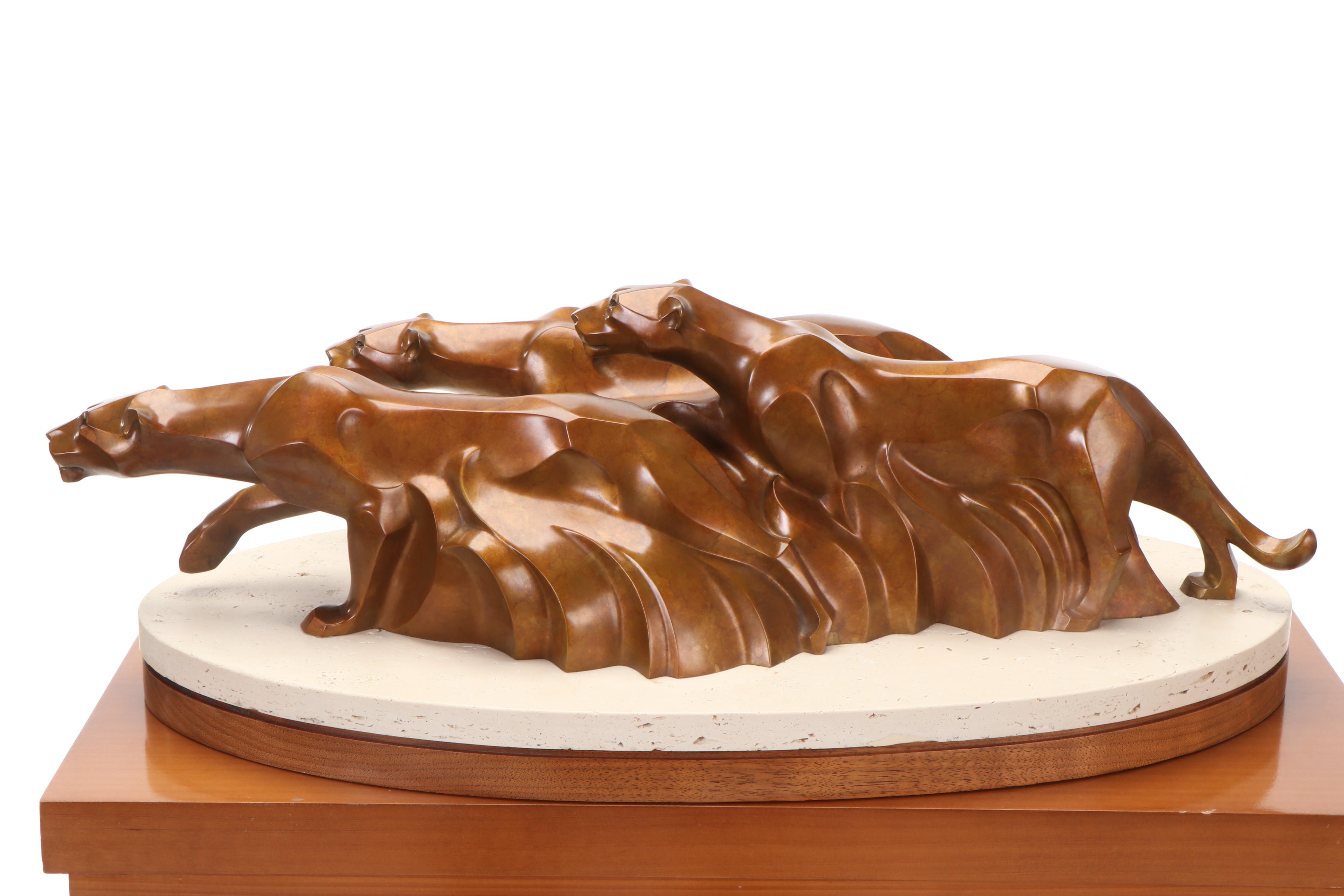 Jan Rosetta Schockner Cast Bronze Sculpture "The Hunt," 2001 | EBTH