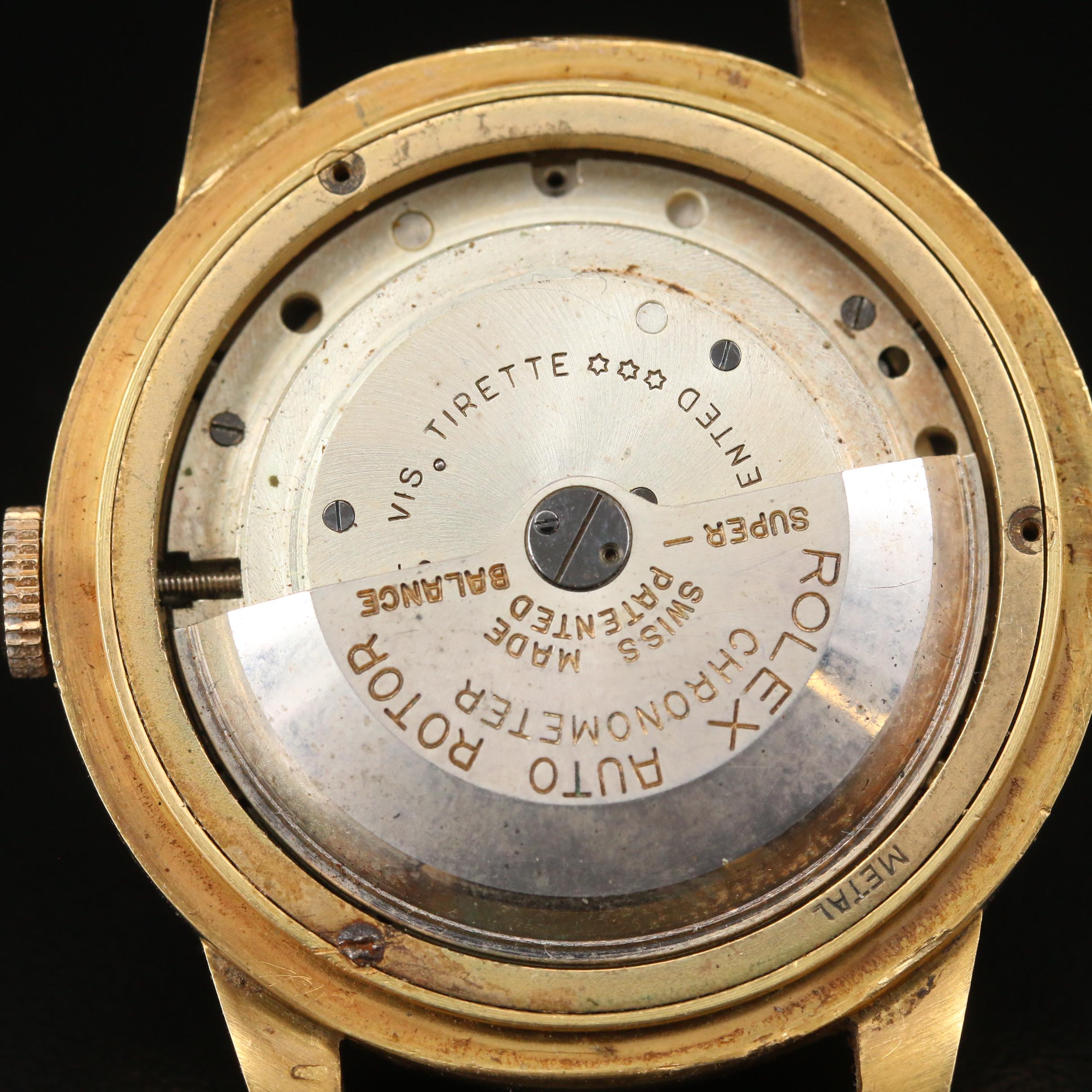 1952 Rolex "Padellone" Triple Date Moonphase 18K Gold Automatic Watch ...