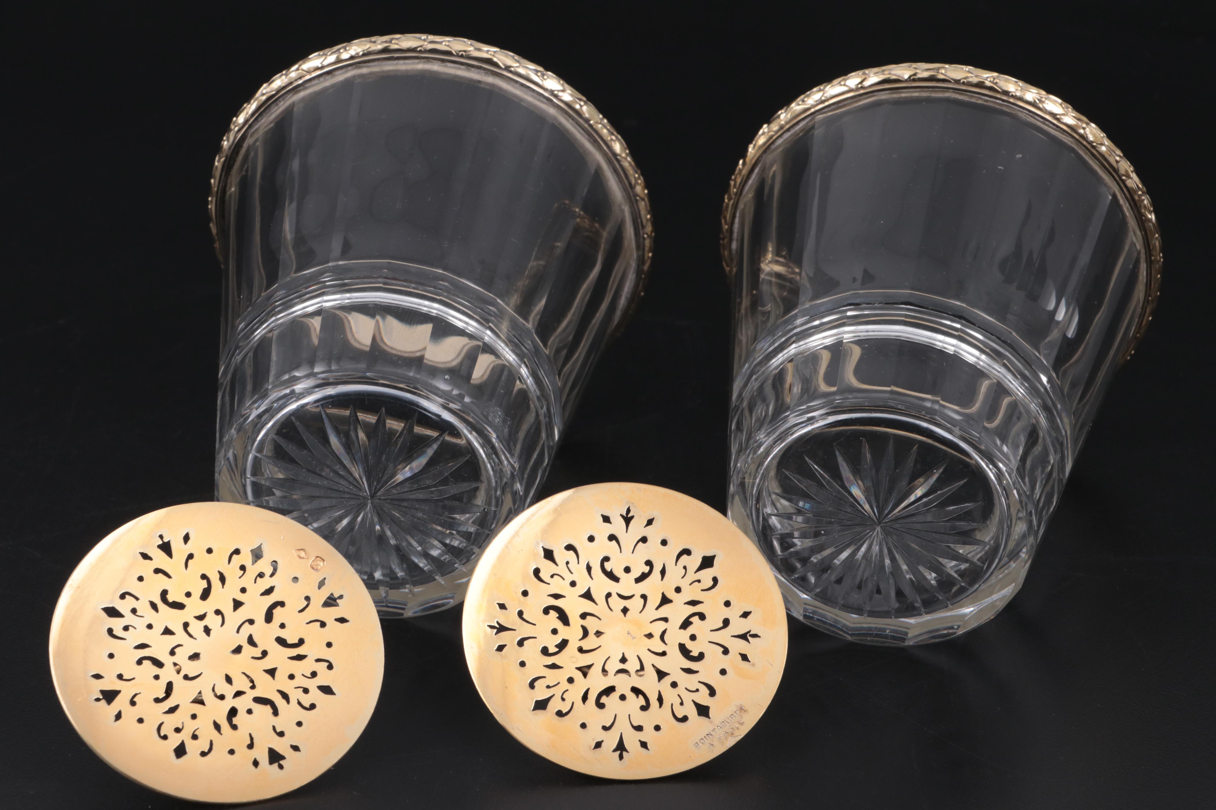 Henry Freres & Cie. 830 Silver Gilt Ice Jars and Strainers, circa 1900 ...