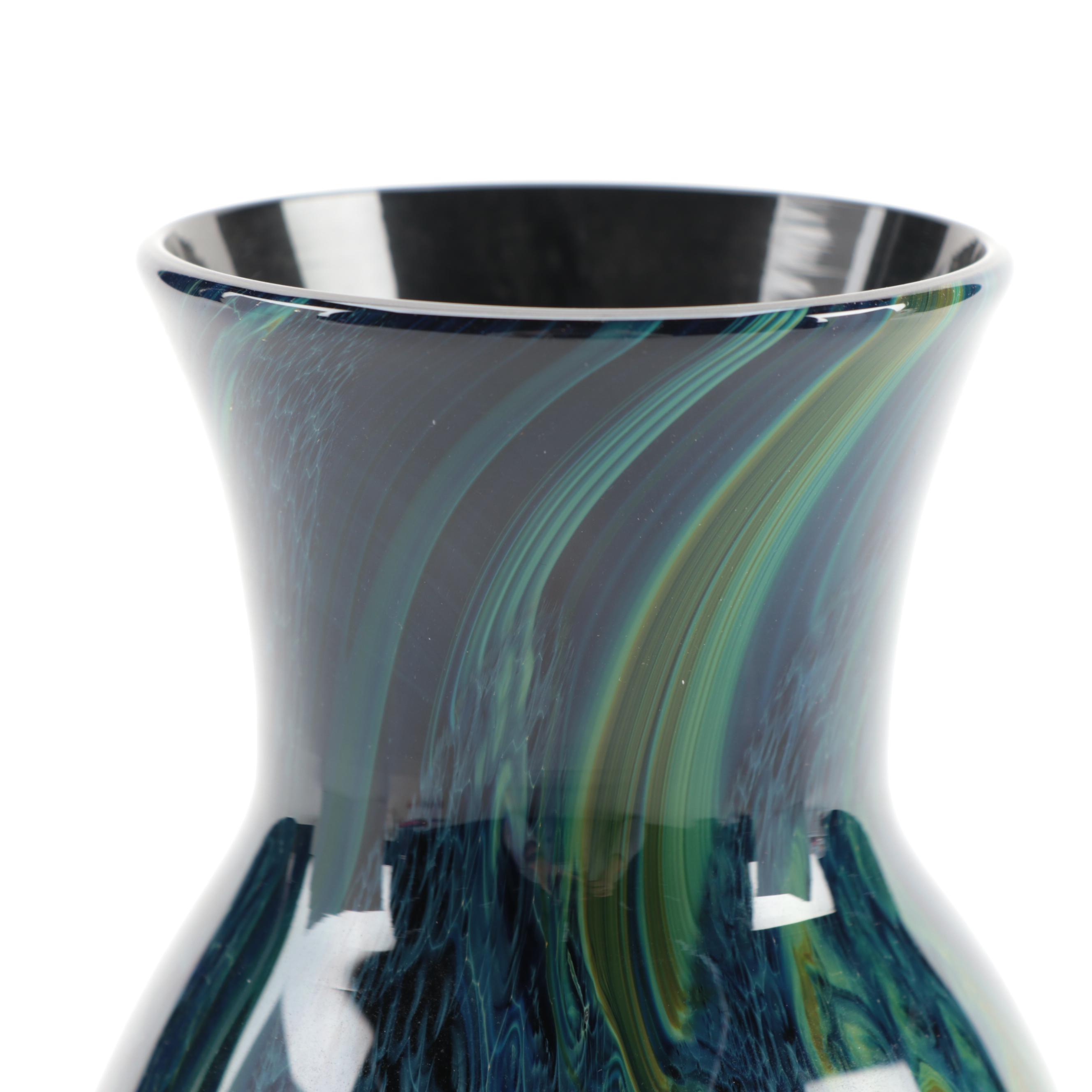 Josh Simpson Art Glass Vase | EBTH