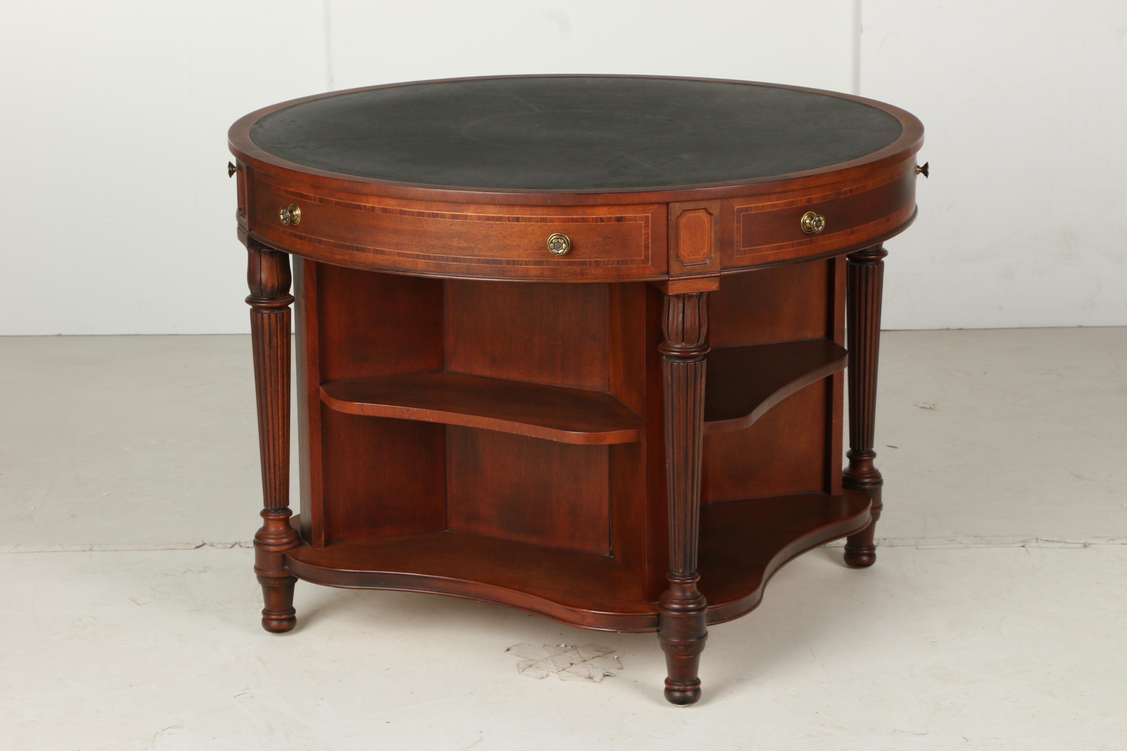 Henredon Regency Style Mahogany Library Table, Late 20th Century | EBTH