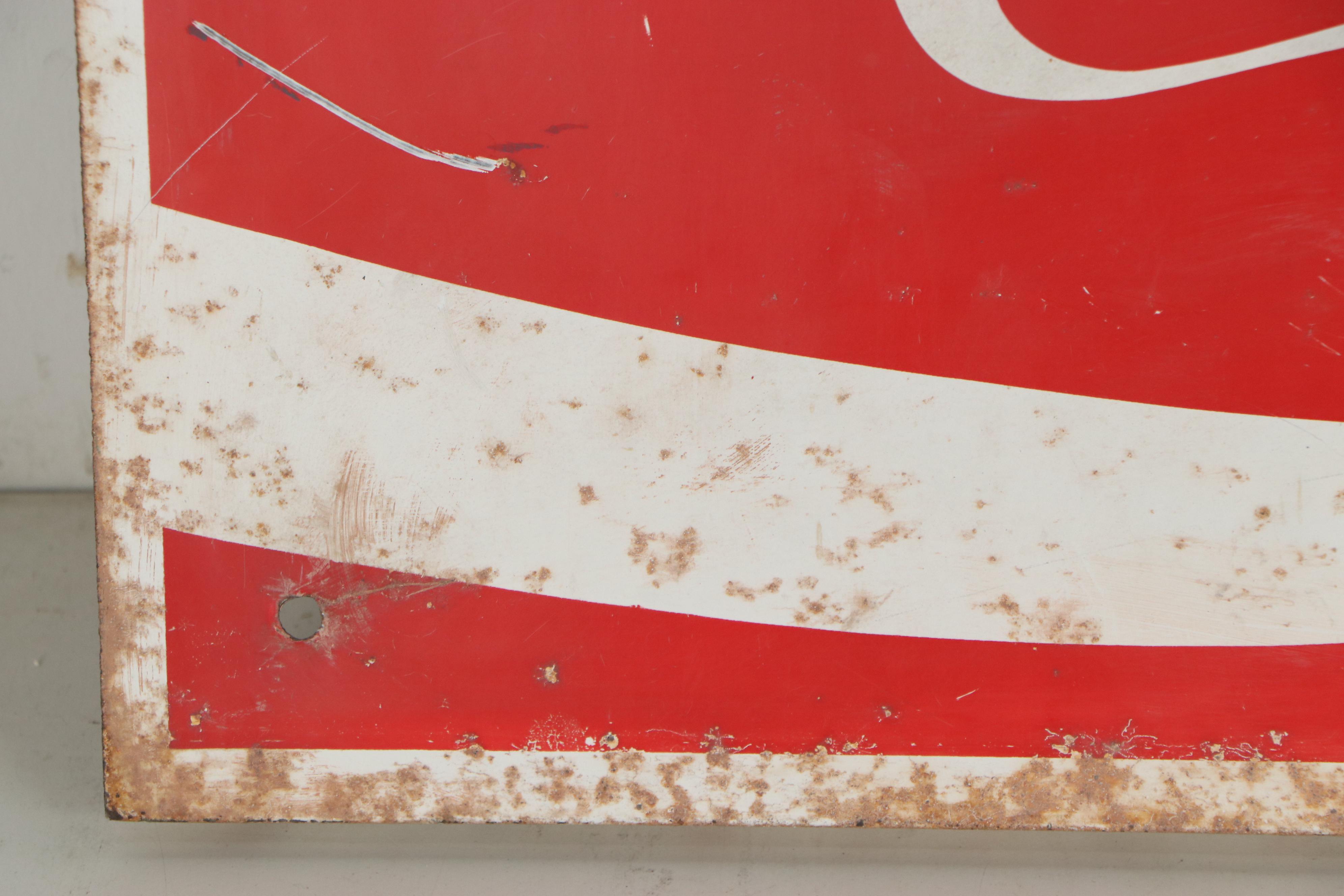 Coca-Cola Refreshment Center Metal Sign, Vintage | EBTH